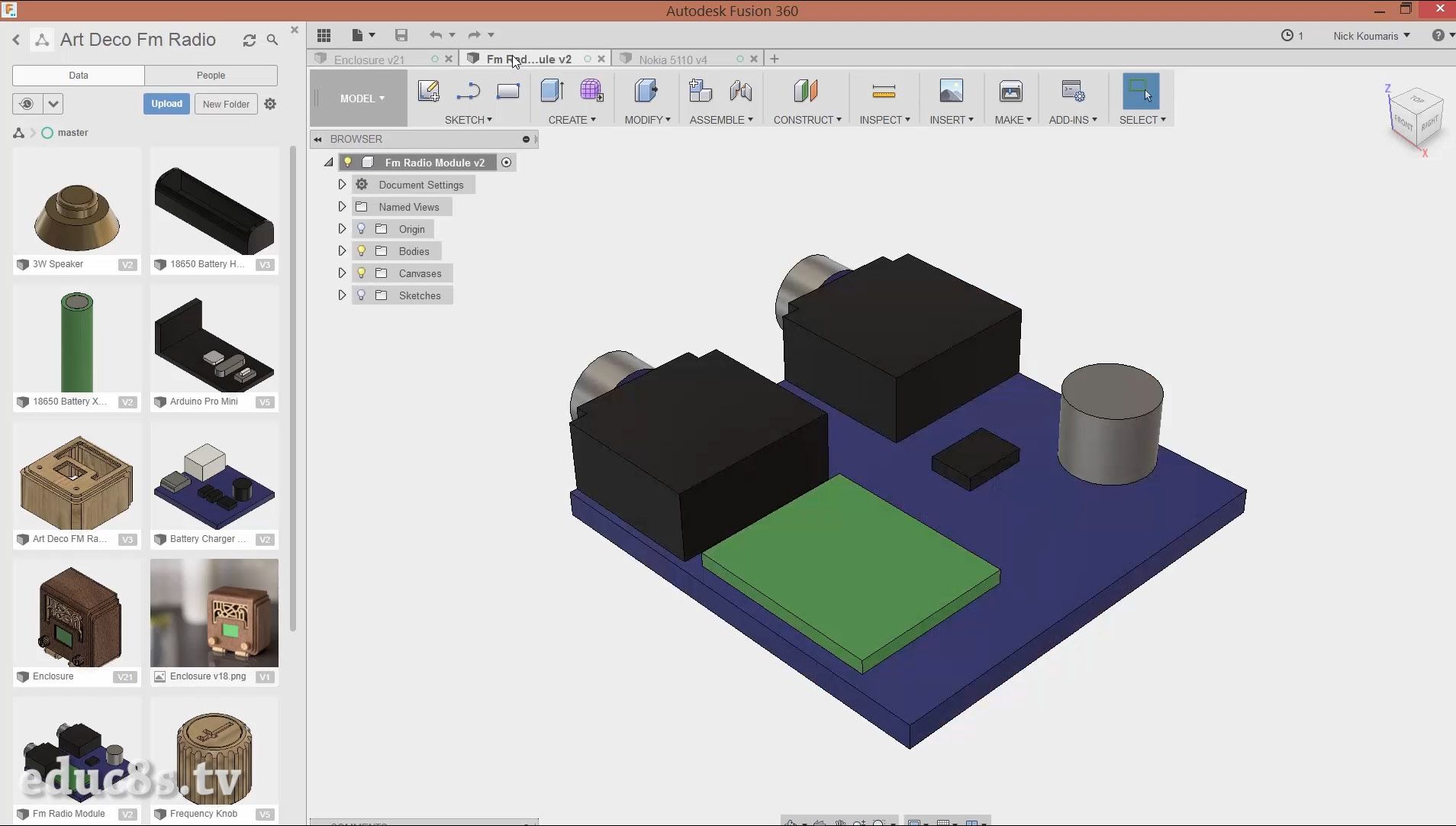 Art Deco FM Radio Project Using Arduino : 7 Steps (with Pictures ...