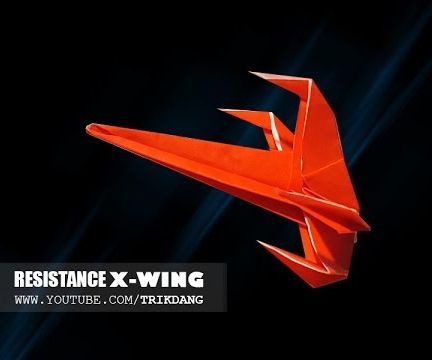 Star Wars Paper Airplane | Resistance X-wing - Instructables