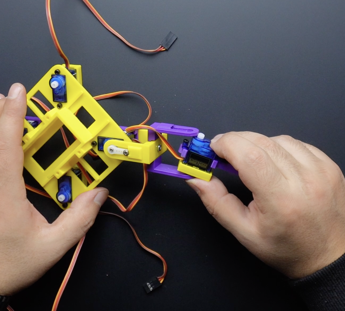 4-Legged Spider Robot With 3D Printed Parts (8 Servo Motors and an ...
