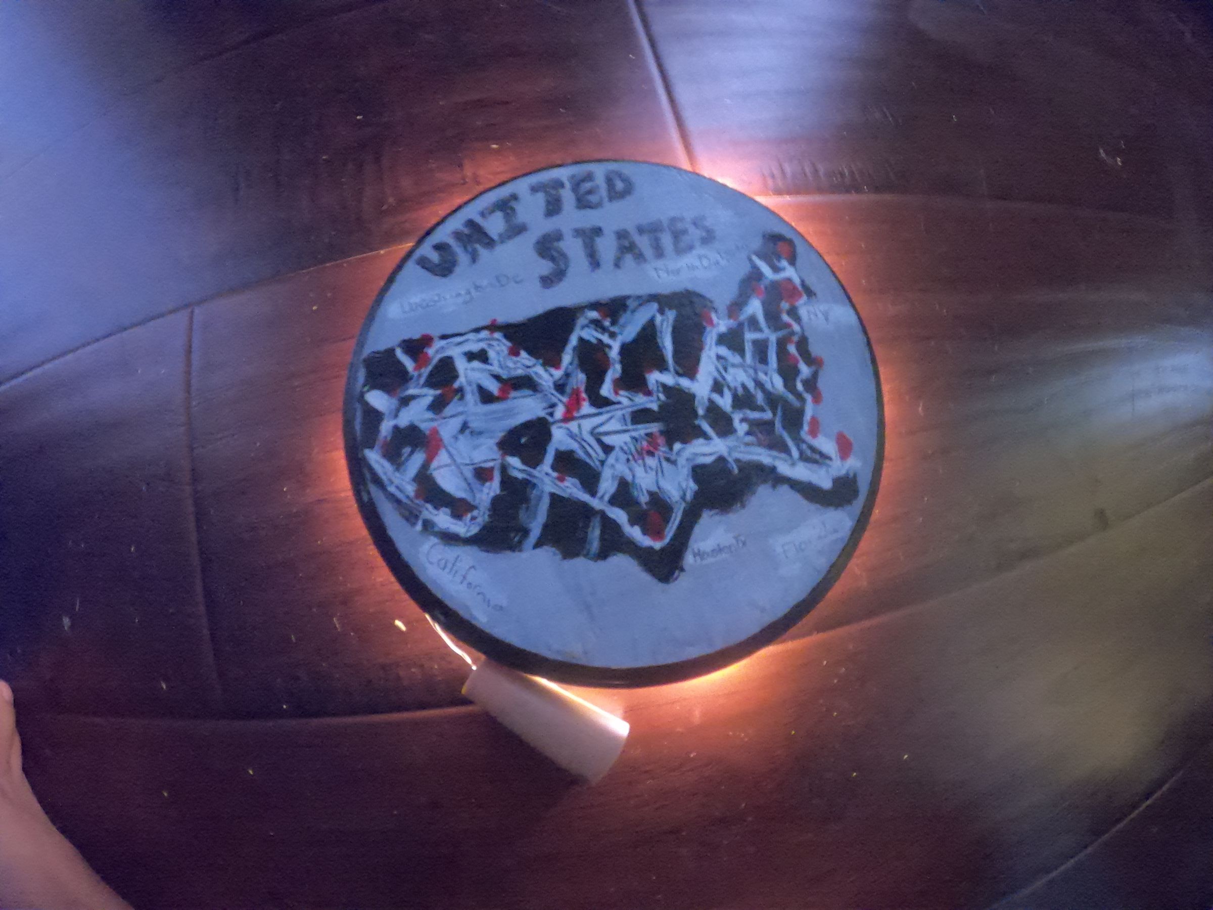 Making Your Own Custom LED Country Map on the Wall or Or a Coaster! : 6 ...