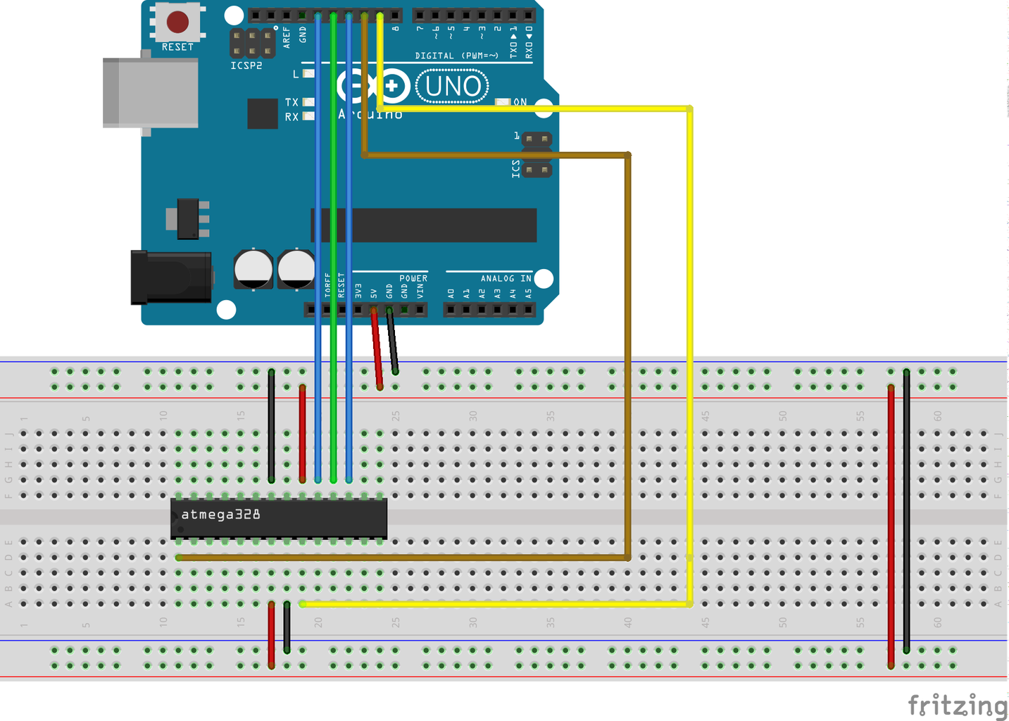 Making The Simplest Bare Breadboard Arduino Without Crystal 6 Steps
