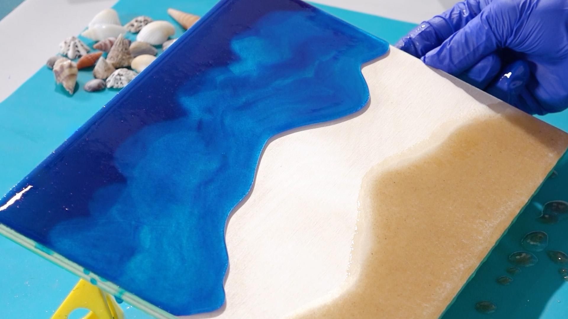 How to Create Two Pieces of Ocean Inspired Resin Art Work! : 8 Steps ...