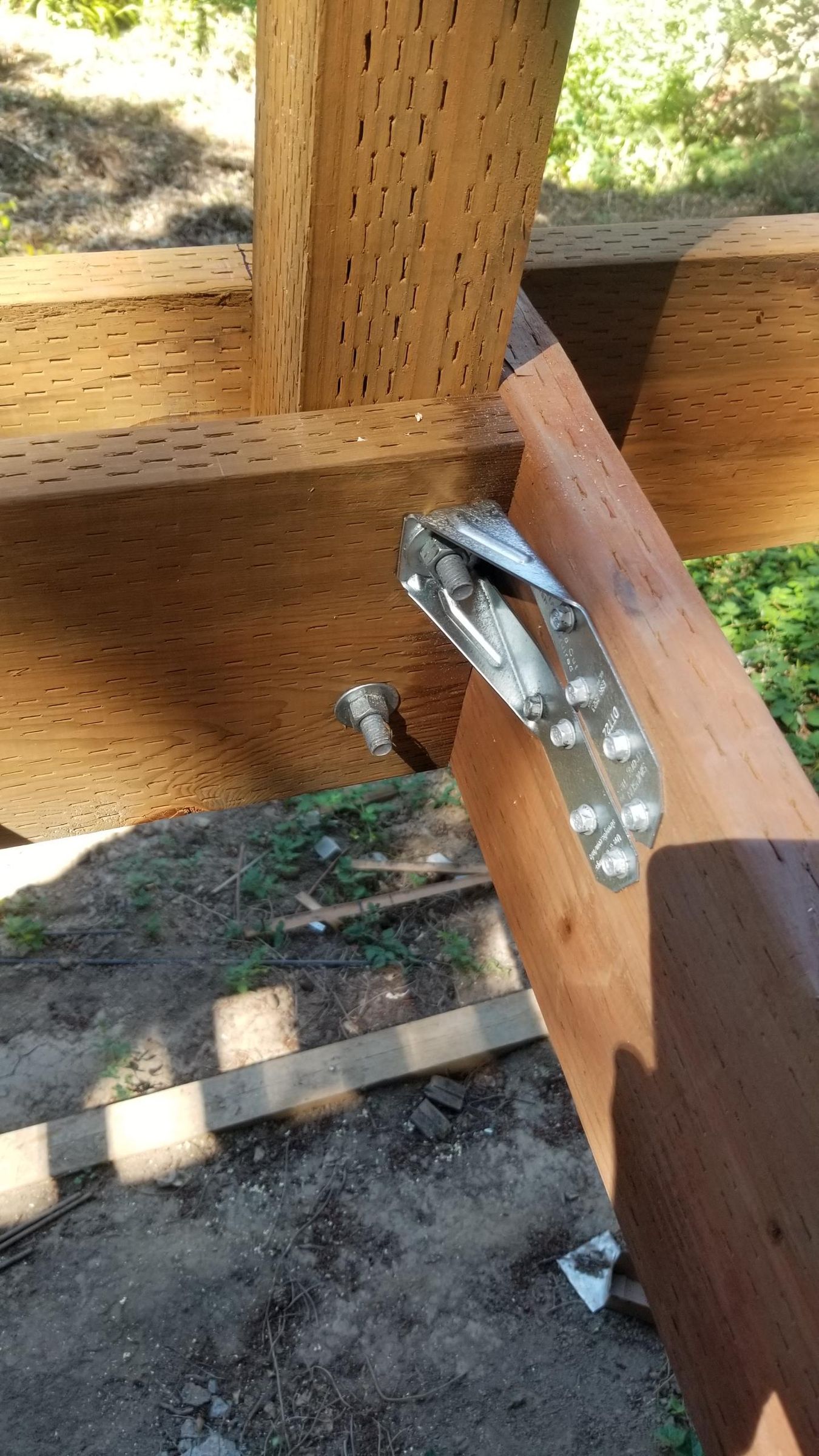 How to Attach Railing Posts to a Deck Frame : 10 Steps (with Pictures ...