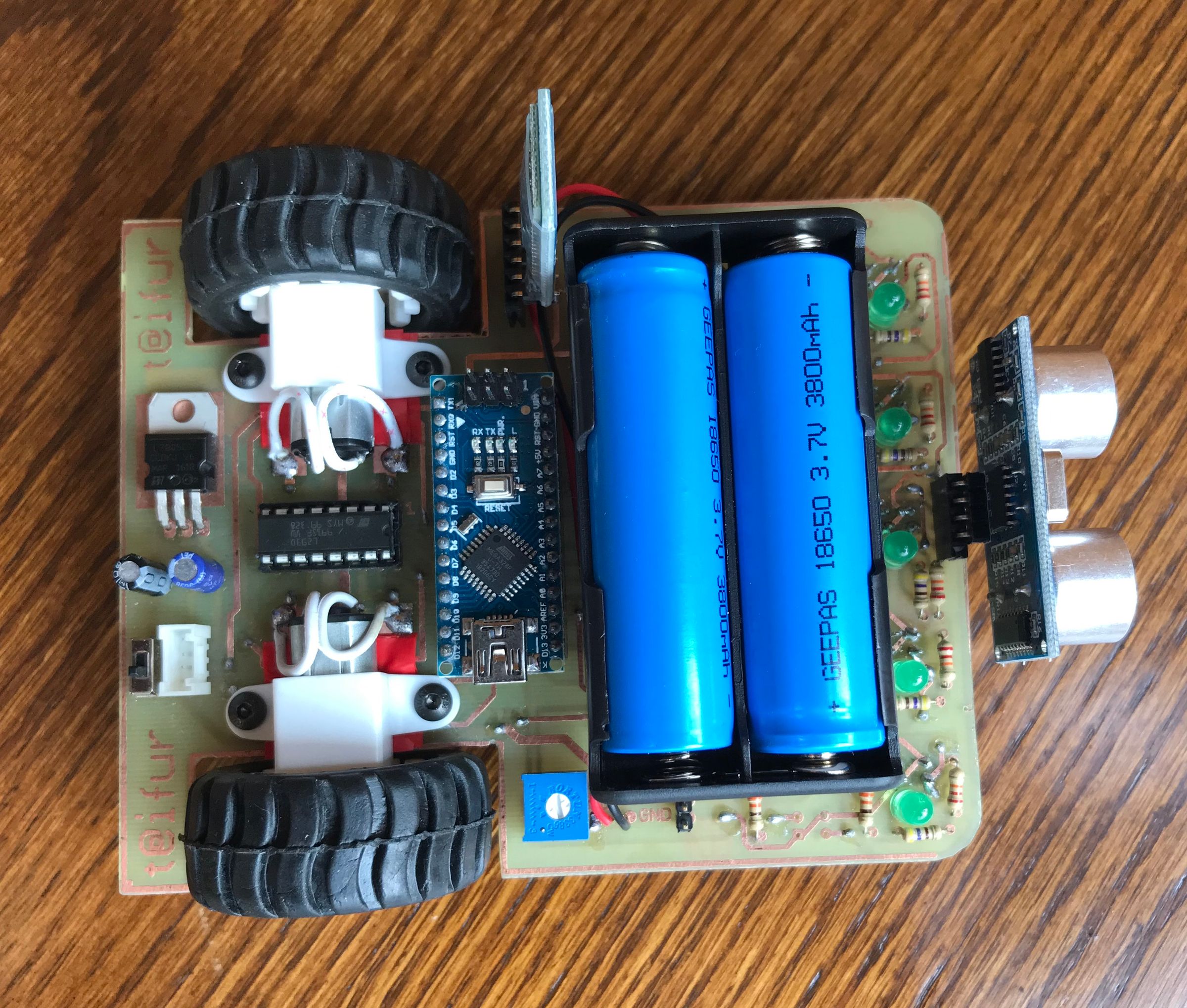 PCB BOT (Line Following, Obstacle Avoiding & Bluetooth Controlled Robot ...