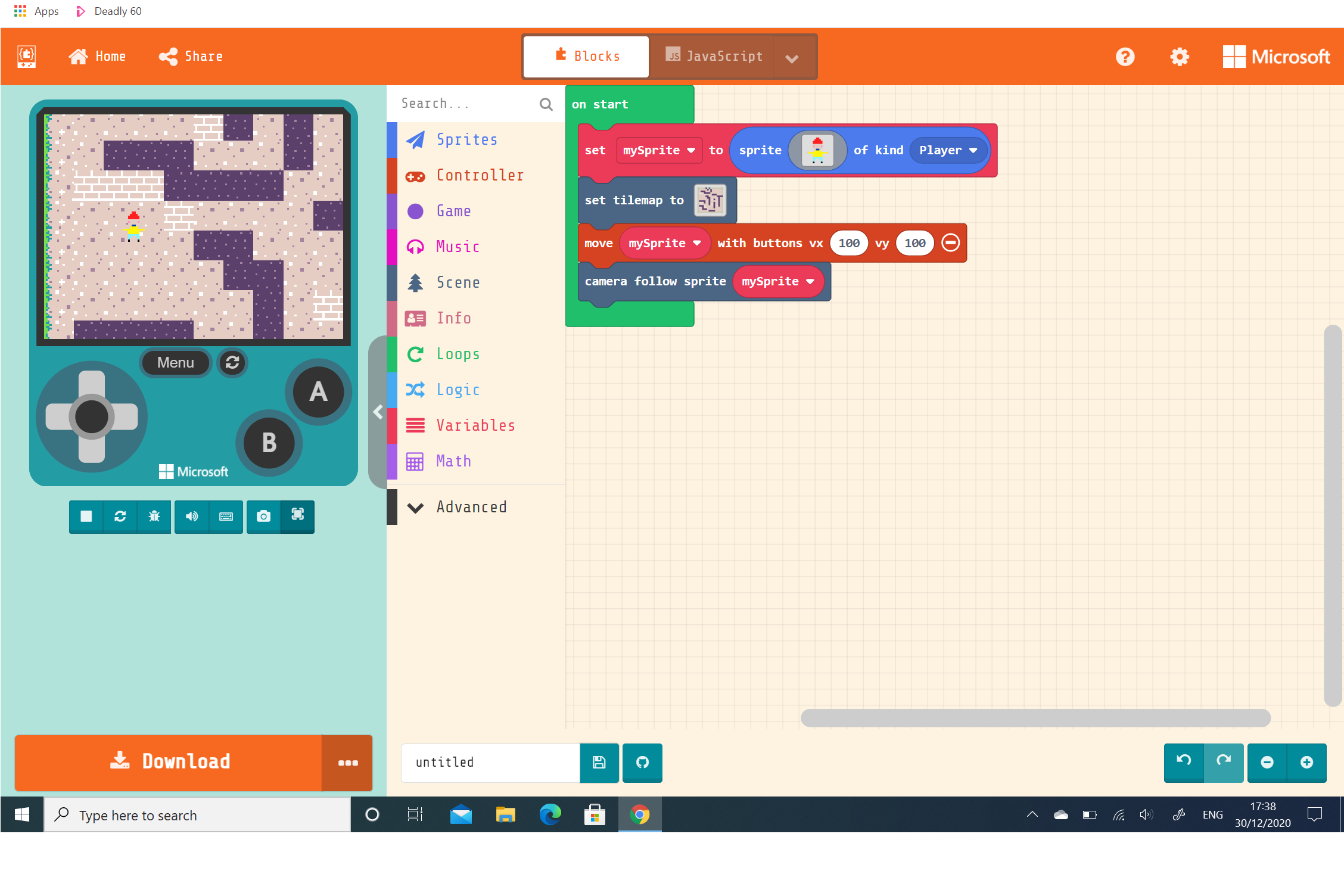 Create a Fun Block Game With MakeCode Arcade : 10 Steps - Instructables