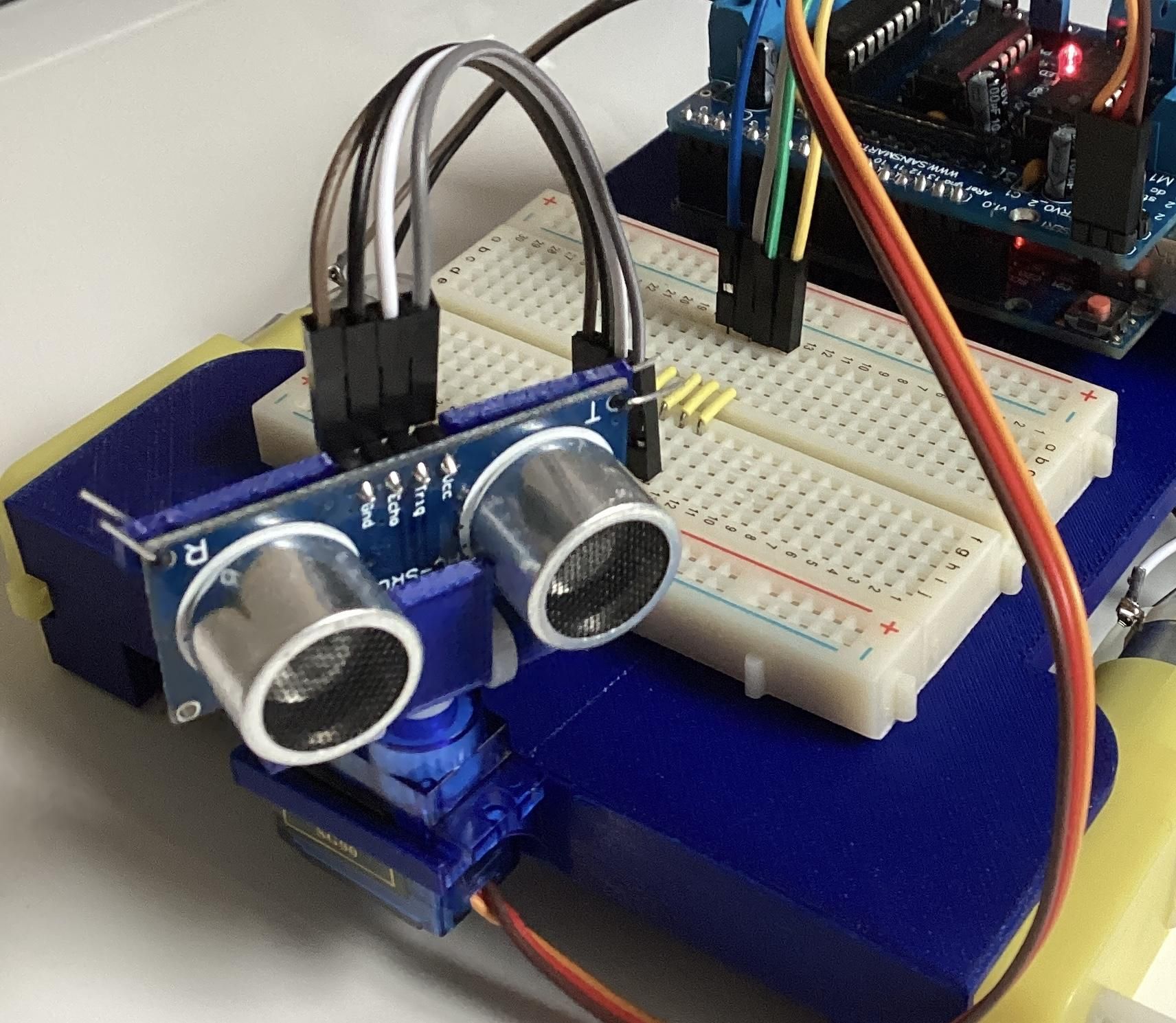 Arduino Ground Rover With Adafruit Motor Shield V1 and Servo Sonar ...