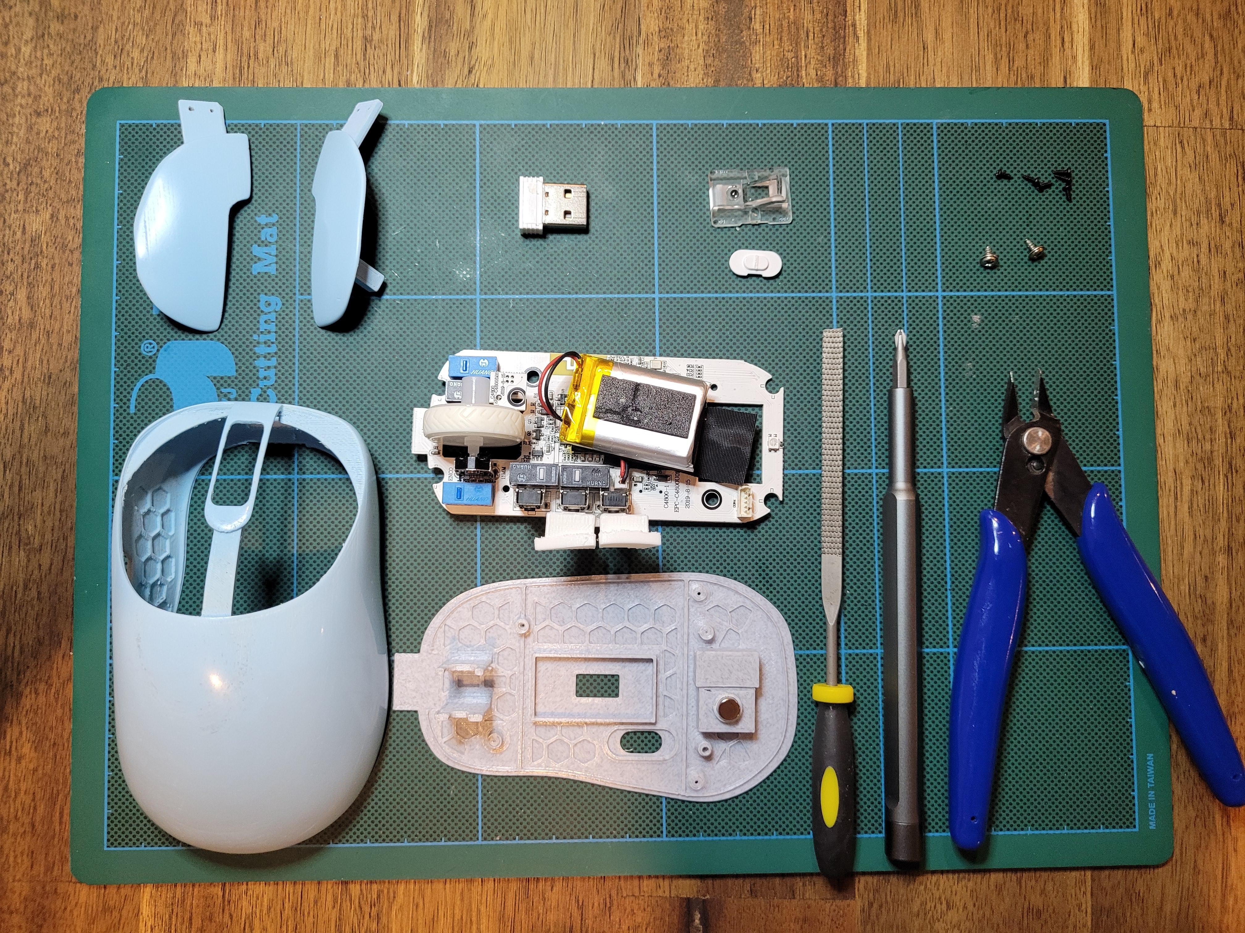 3D Printed Mouse - Vaxee Outset AX Inspired - Ajazz I305 Internals : 9 ...