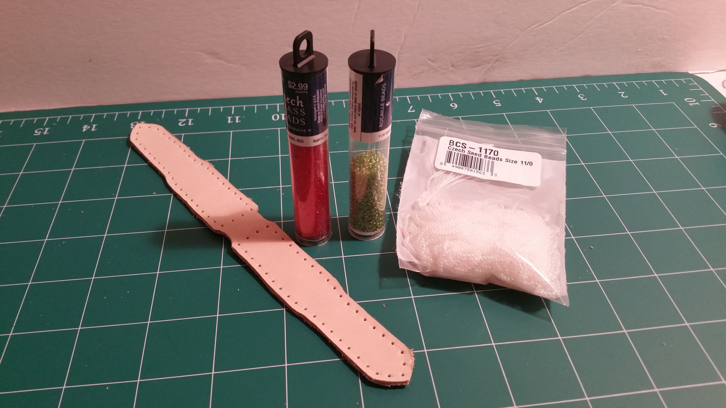 Beaded Leather Watch Band - Beading Tutorial : 14 Steps (with Pictures ...