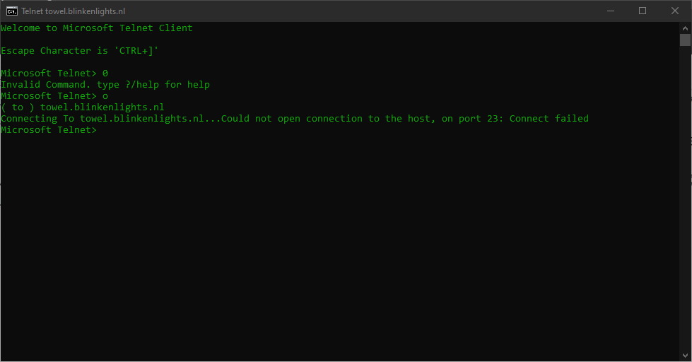 Run Star Wars Movie in Cmd : 5 Steps - Instructables