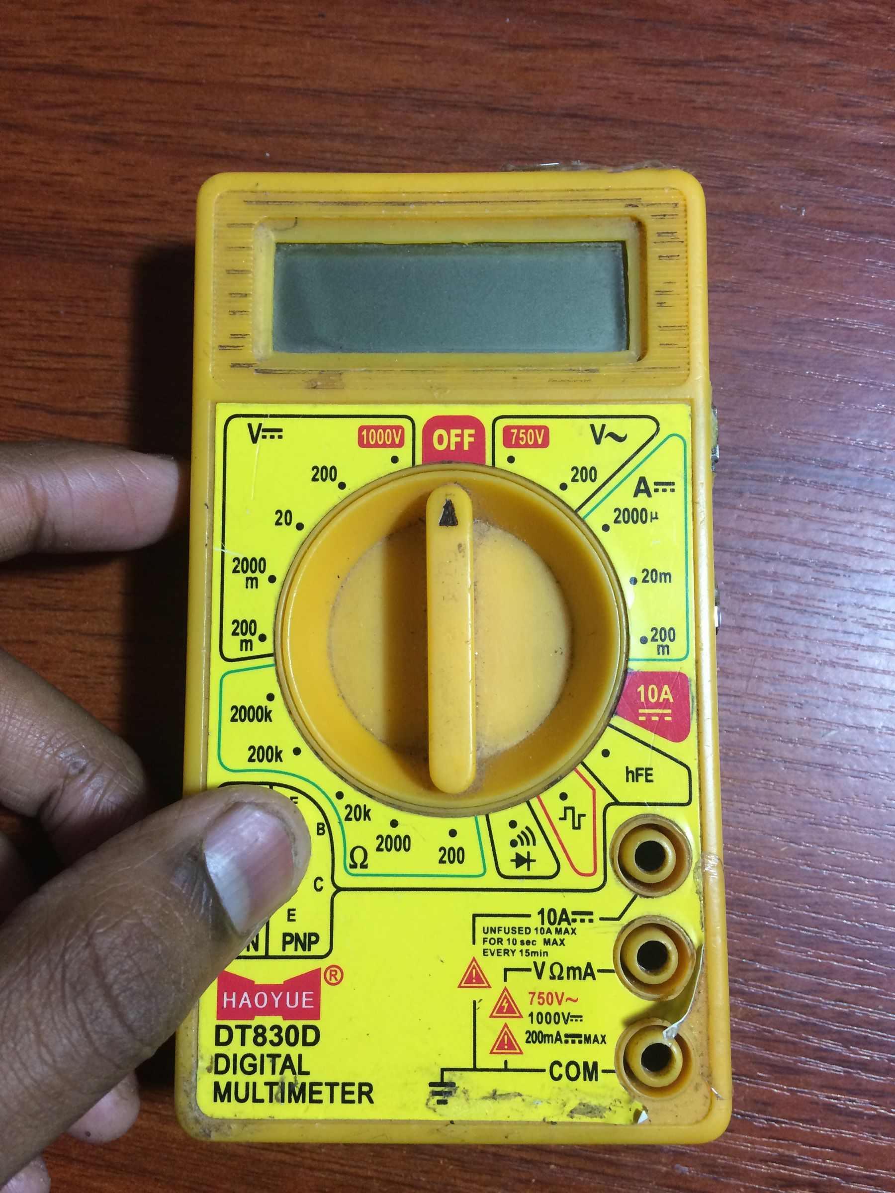 How to Add a Rechargable Battery to Multimeter [HAcked]!! : 9 Steps ...