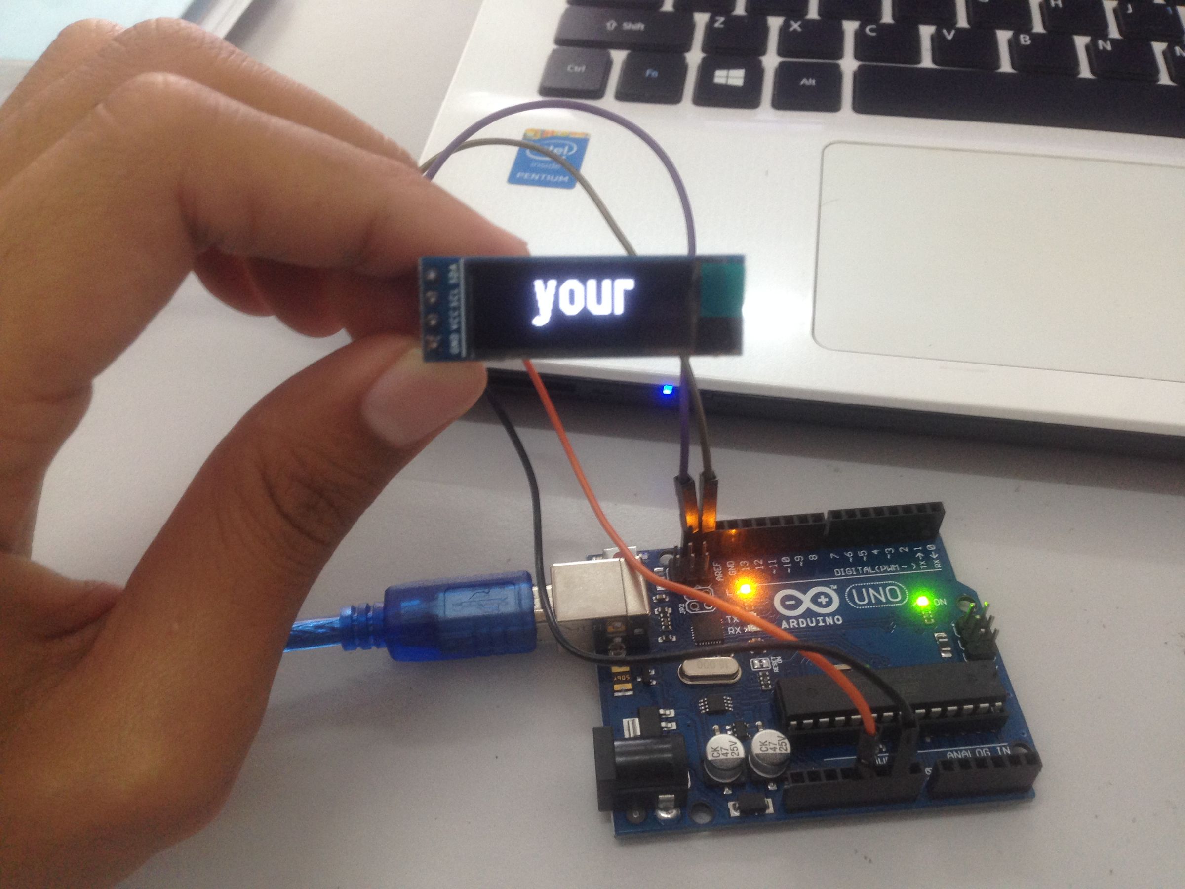 Tutorial to Interface OLED 0.91inch 128x32 With Arduino UNO : 7 Steps ...