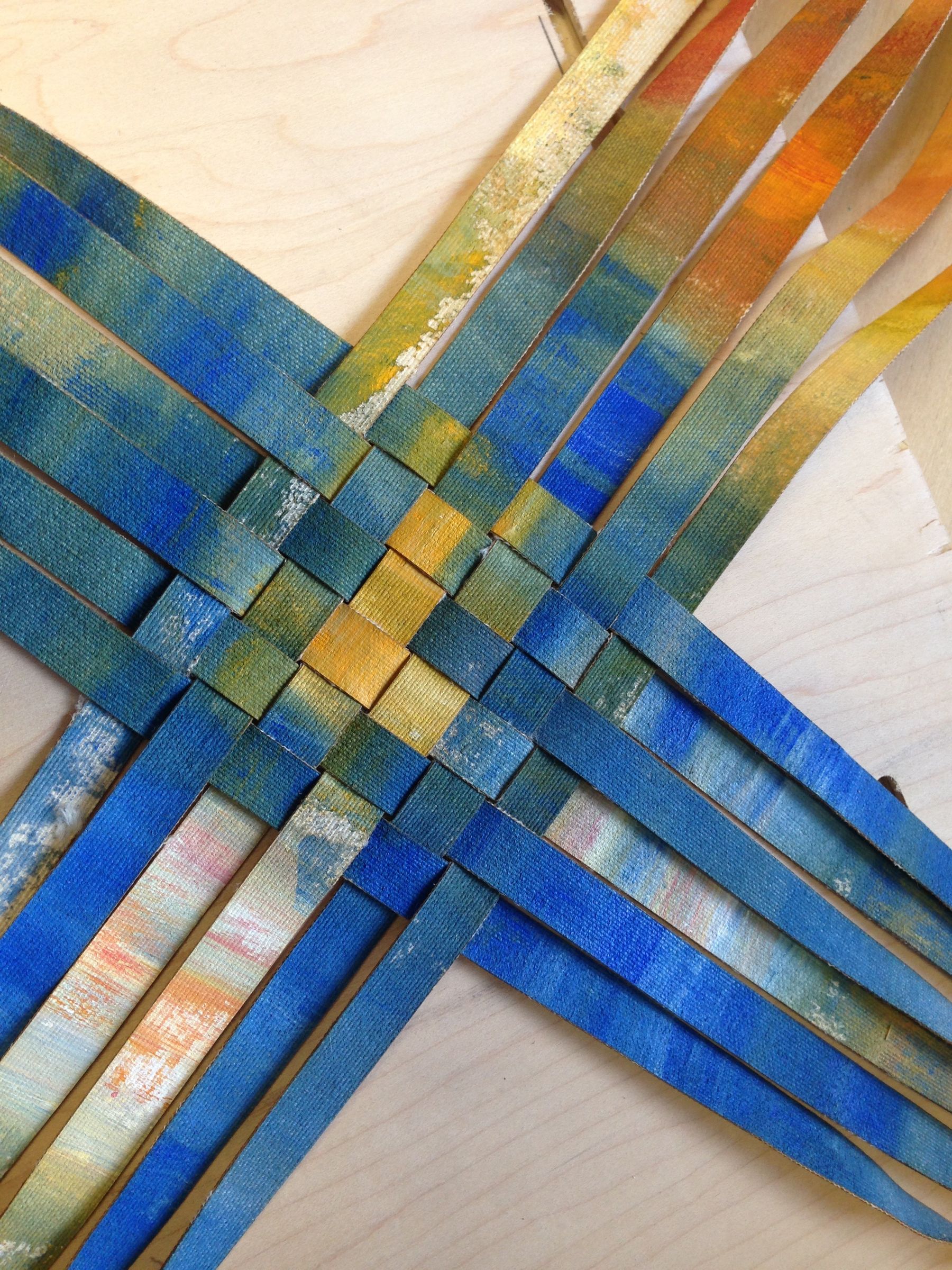 Painted Canvas Strip Basket : 9 Steps (with Pictures) - Instructables