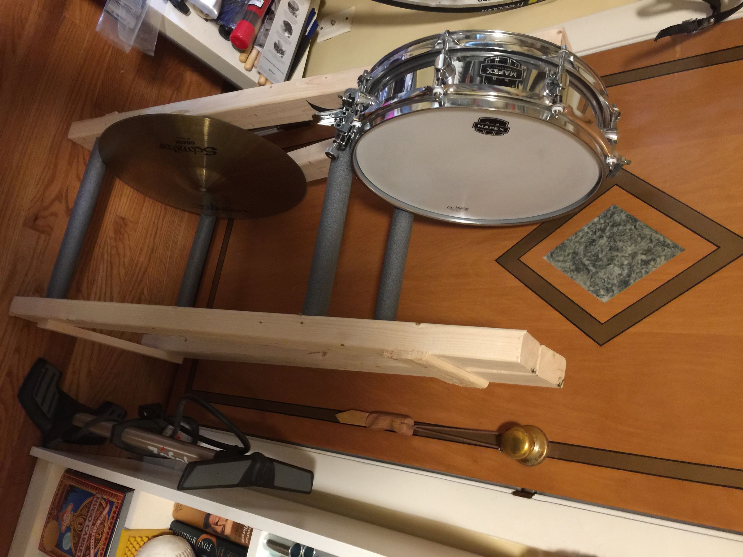 $5 Cymbal and Snare Rack : 5 Steps (with Pictures) - Instructables