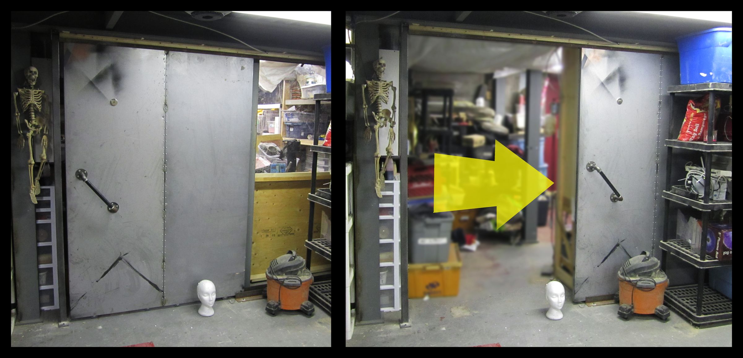 Make a Big Metal Riveted Sliding Door [for the Mad Scientist in Your ...