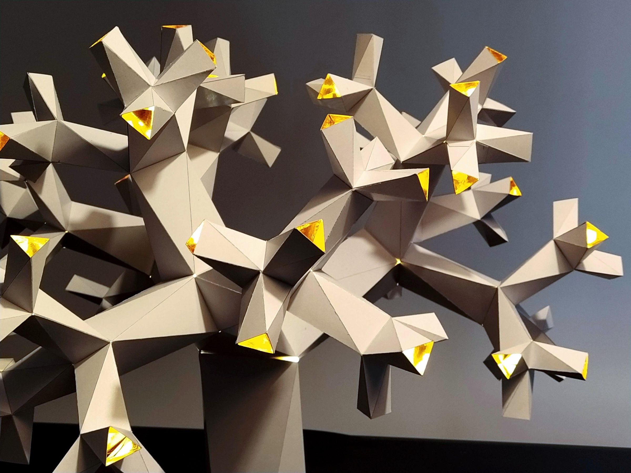 Paper Fractal Tree With Glowing Tips : 8 Steps (with Pictures ...