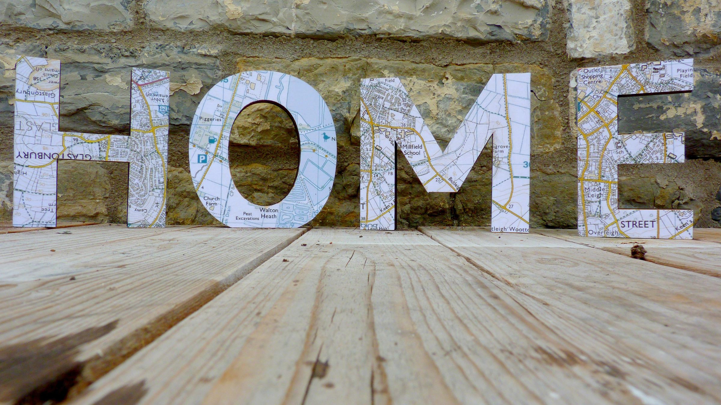 Customised Map Letters (on the Cheap!) : 3 Steps (with Pictures ...