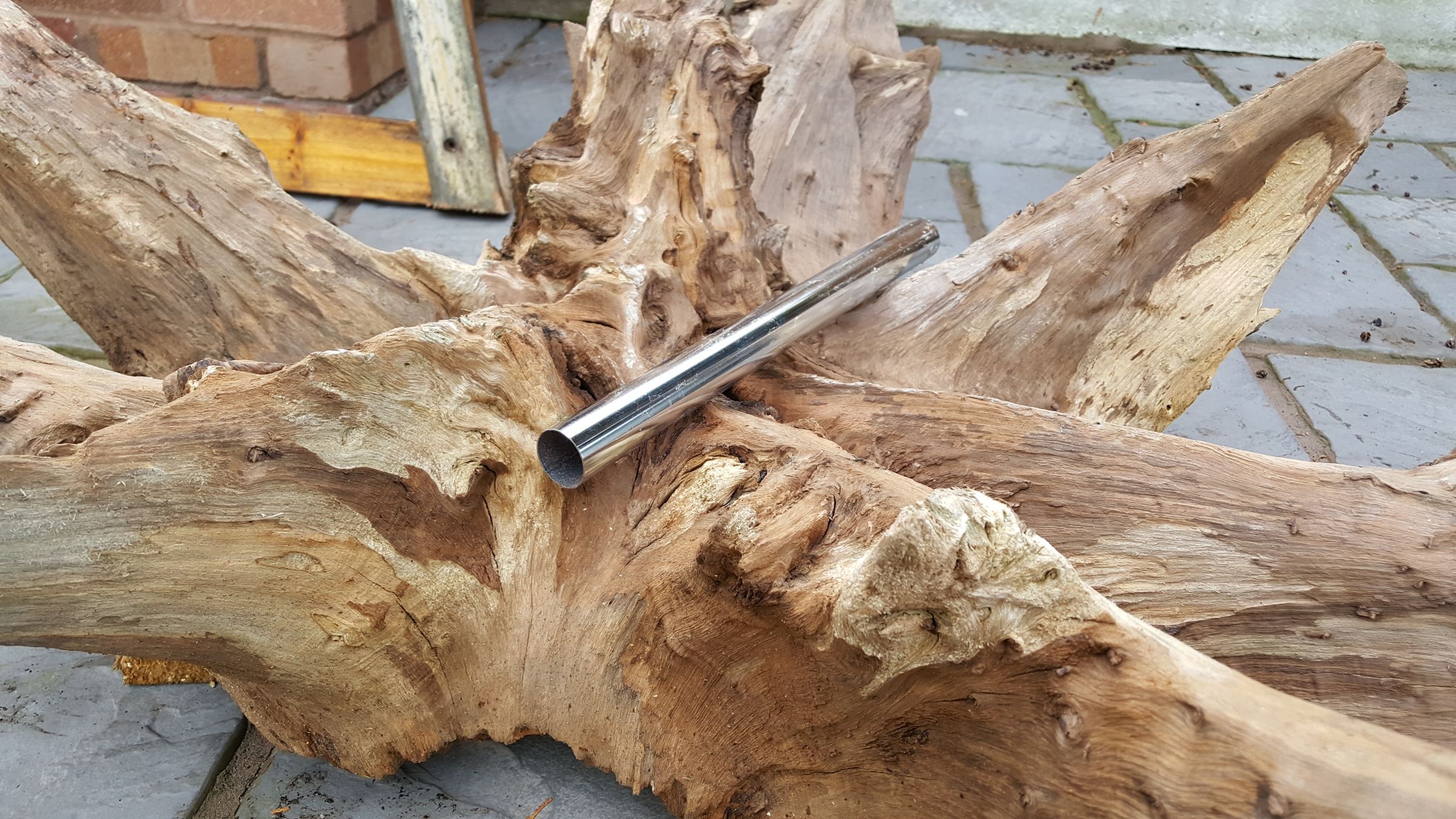 Tree Root Table With Custom Glass Top and Underlight : 10 Steps (with ...