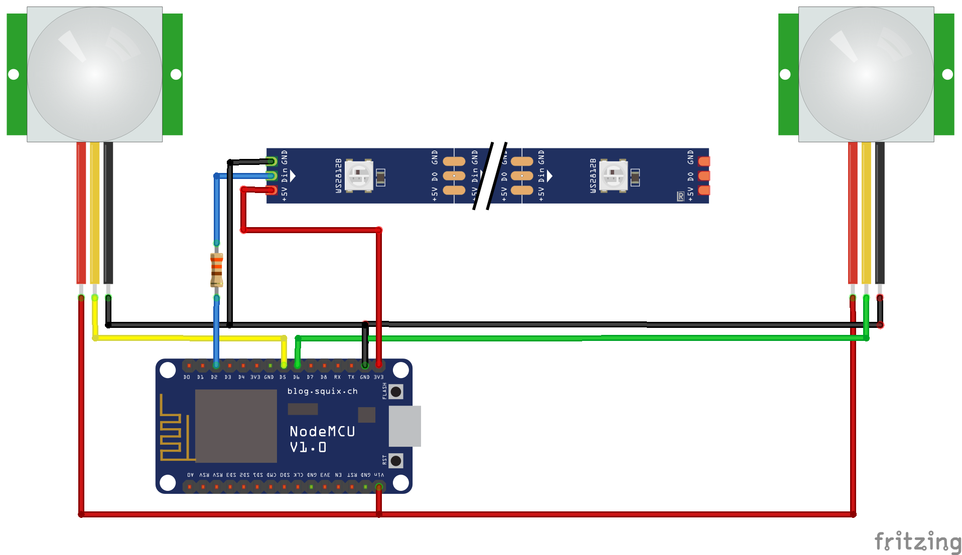 Automatic IoT Hallway Night Light With ESP8266 : 4 Steps (with Pictures) - Instructables
