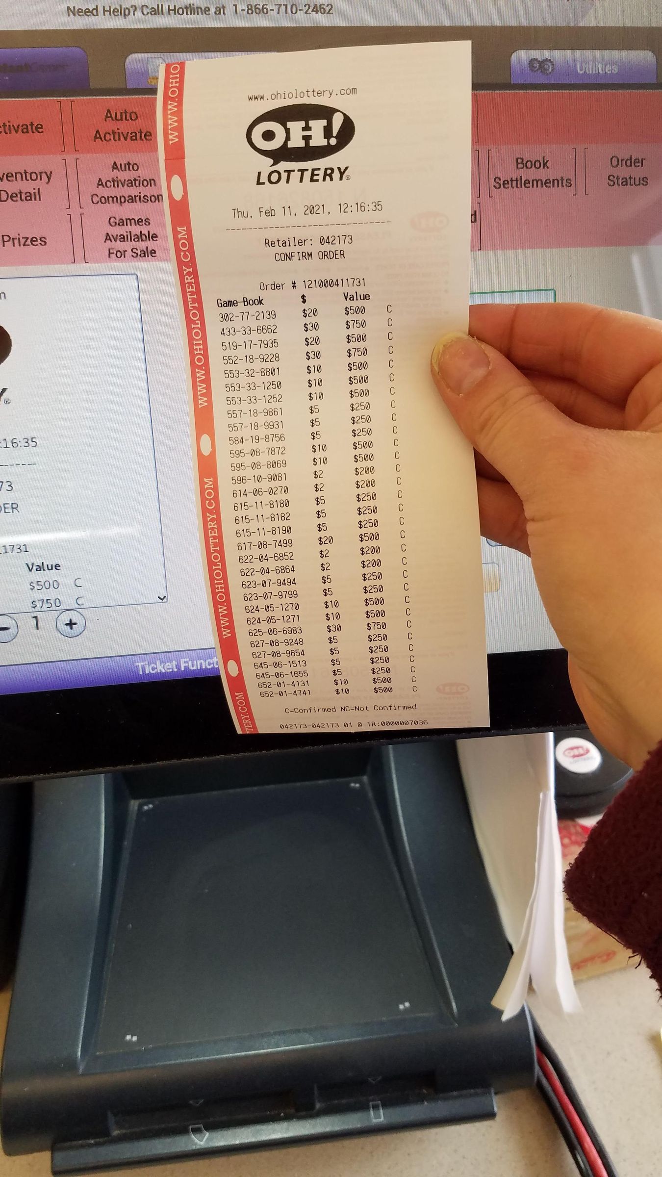 Receiving Lottery Order With Handheld : 7 Steps - Instructables