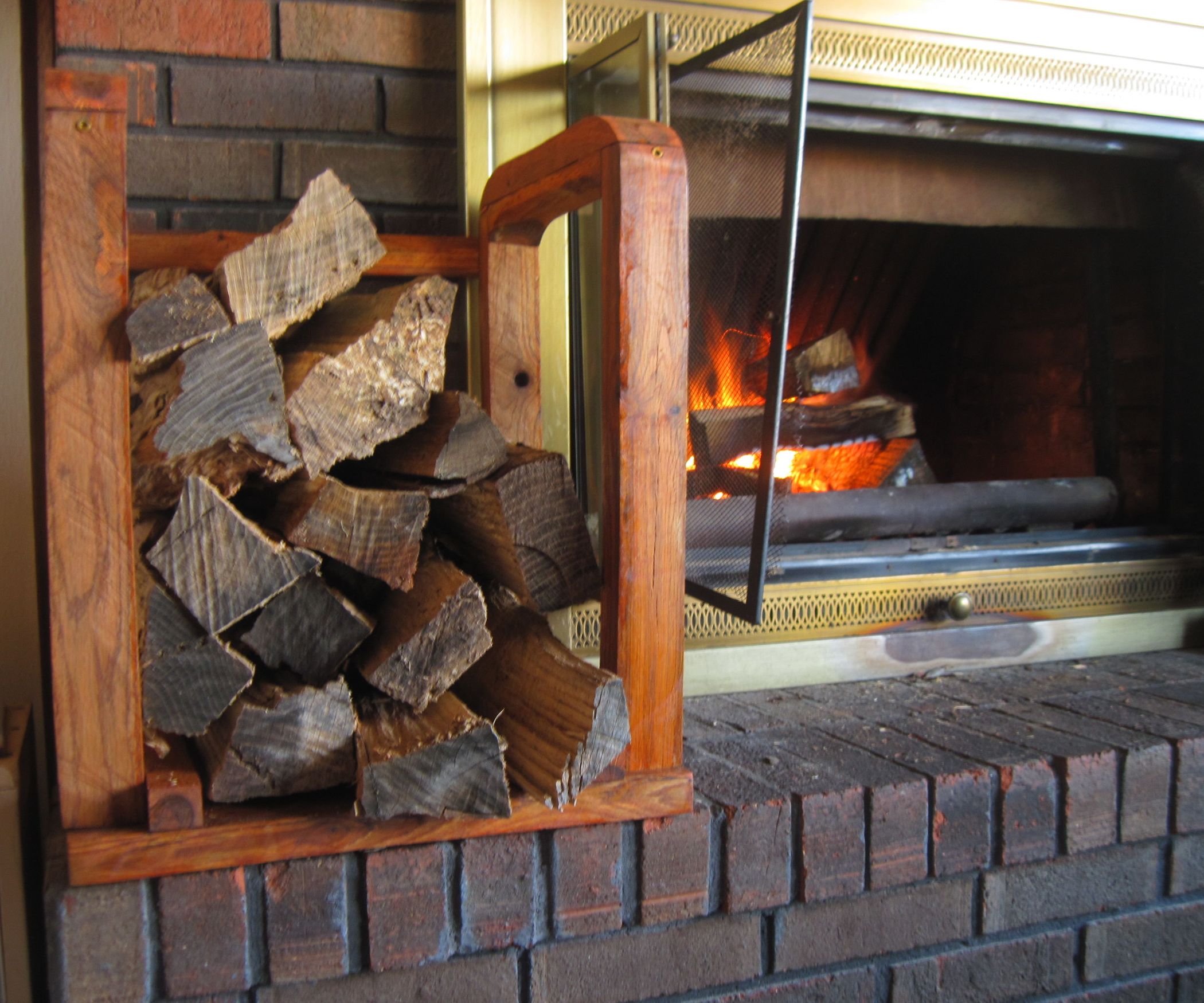 Indoor Firewood Rack Made Using Raw Firewood : 8 Steps (with Pictures ...