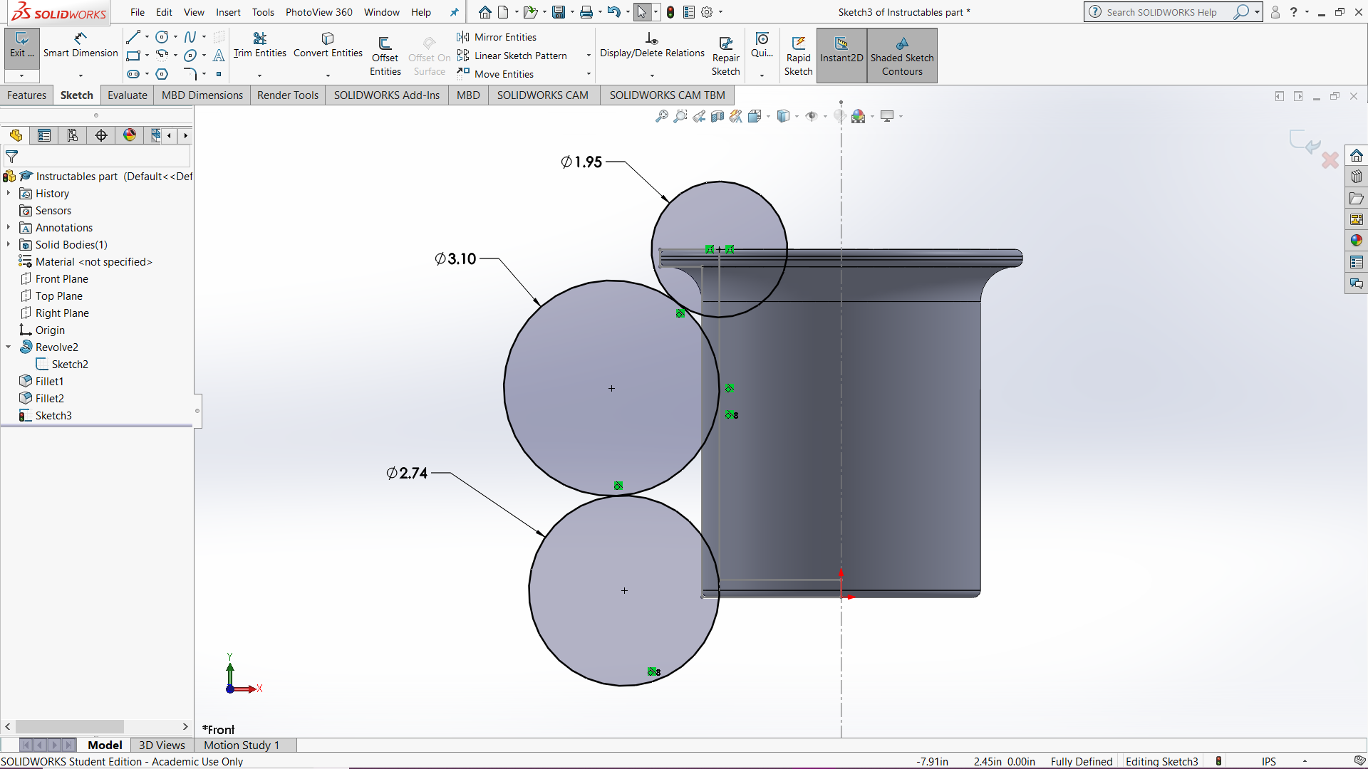 Differentiating Between the Sweep and Loft Commands on Solidworks 2020 : 3 Steps - Instructables