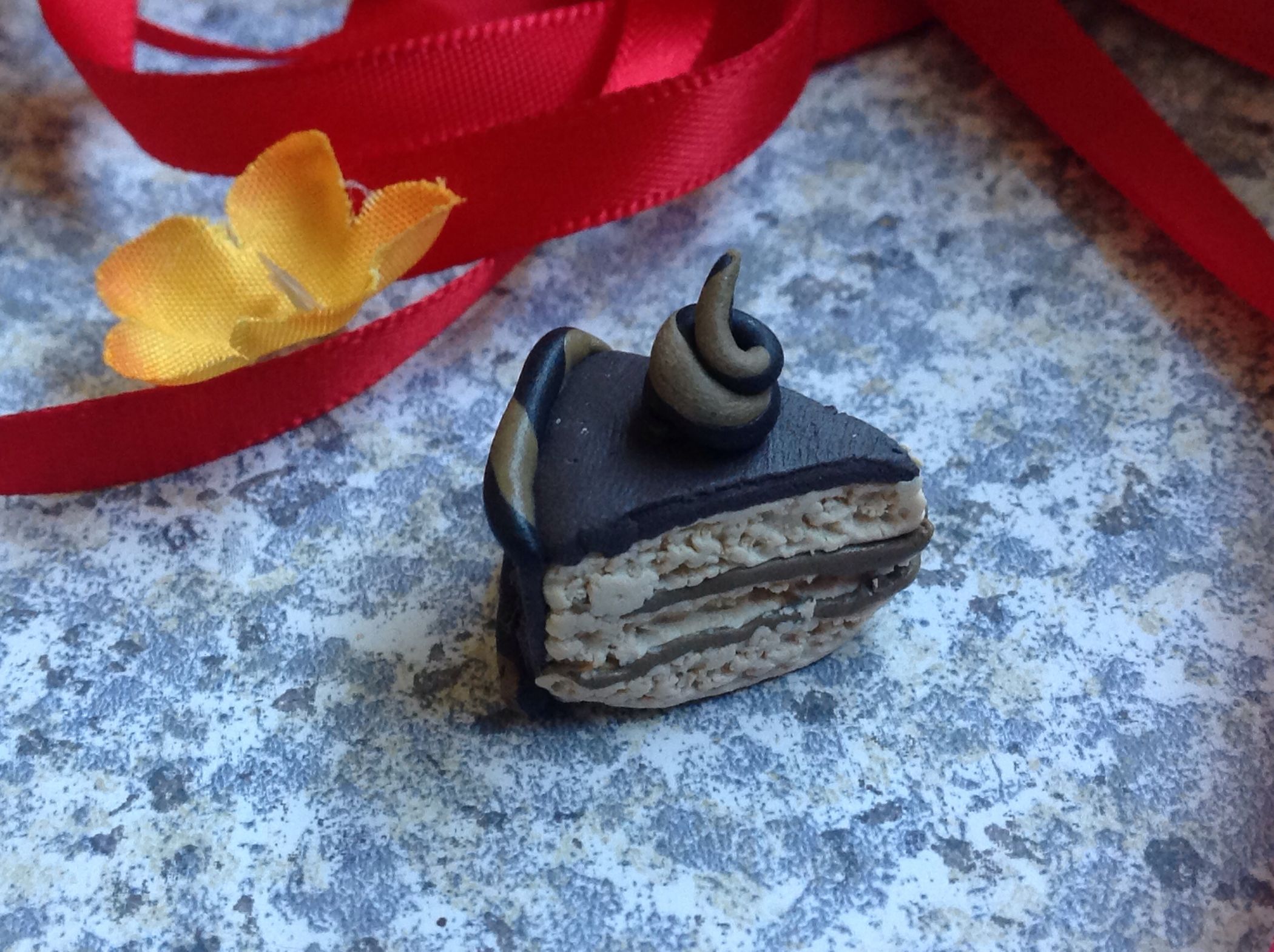 Chocolate Layer Cake: Polymer Clay : 3 Steps - Instructables