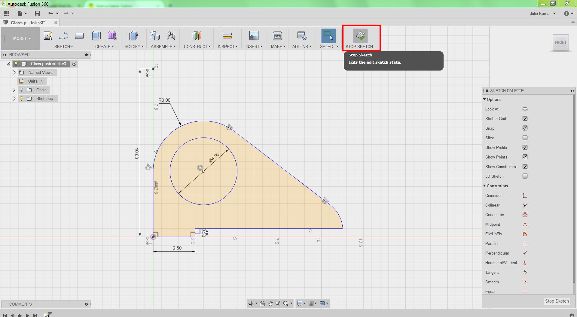 Constraints and Extruding : 11 Steps - Instructables