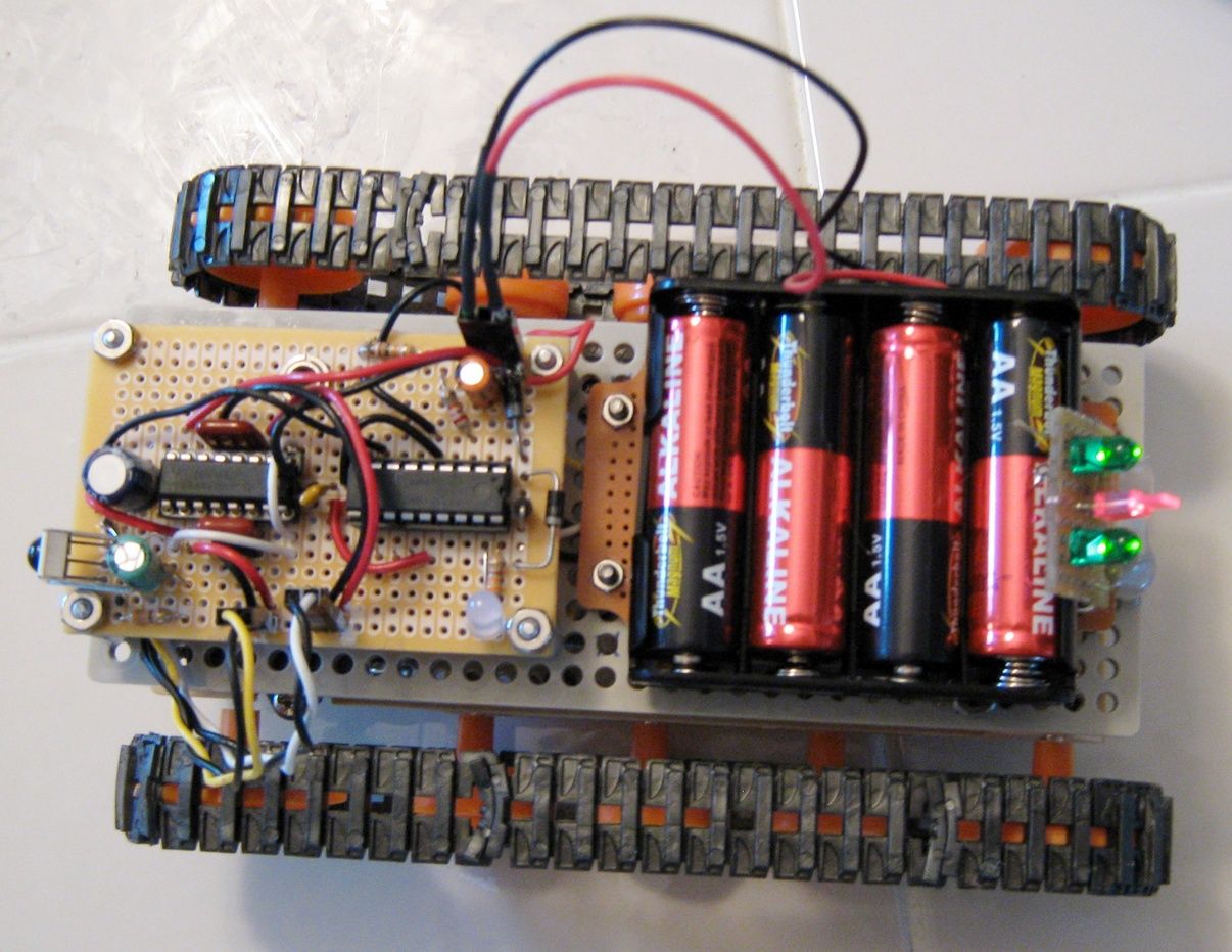 IR Remote Controlled Tracked Robot : 10 Steps - Instructables