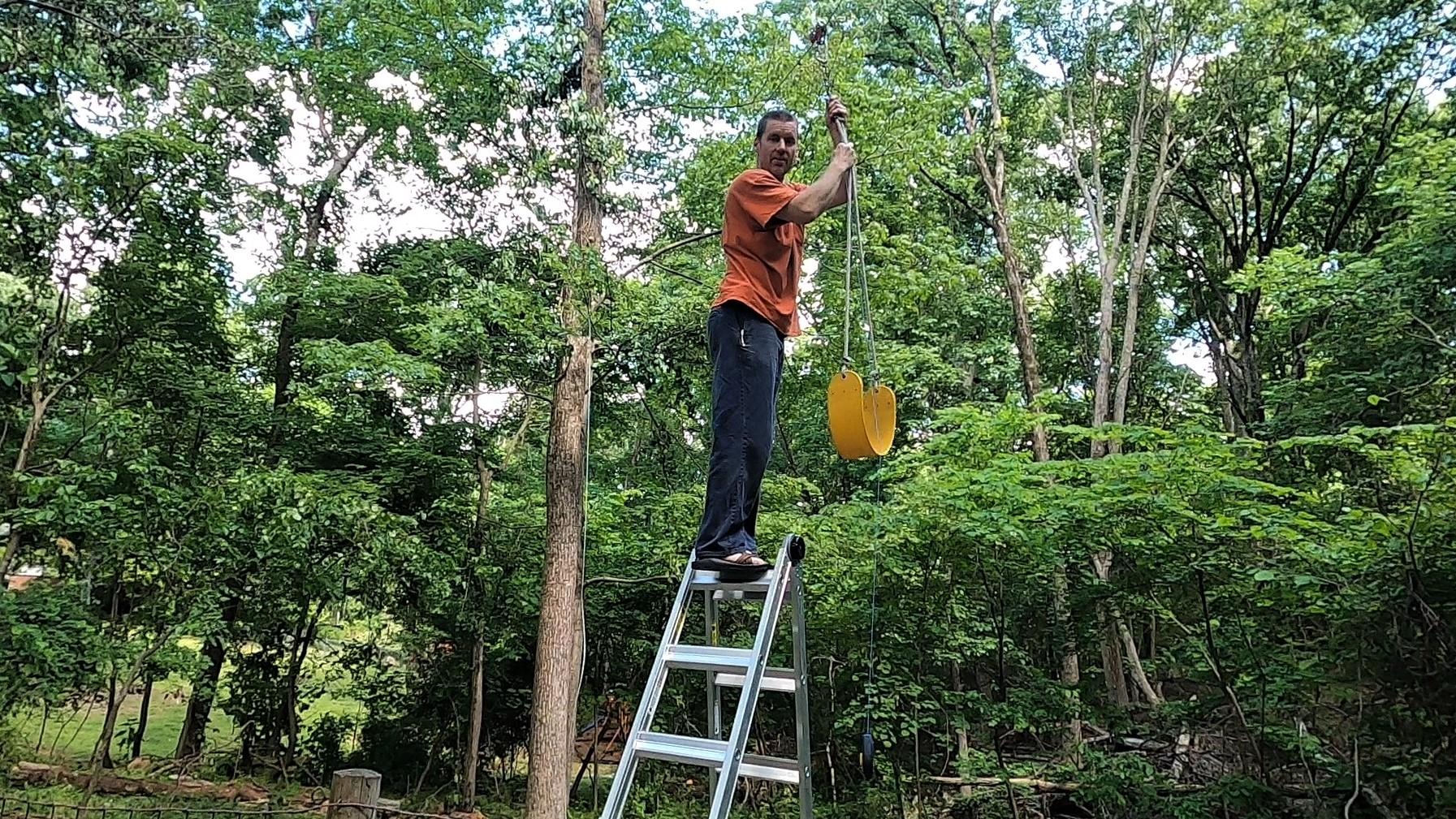 Backyard Treehouse With Zip Line, Trap Door, and Sliding Door : 25 ...