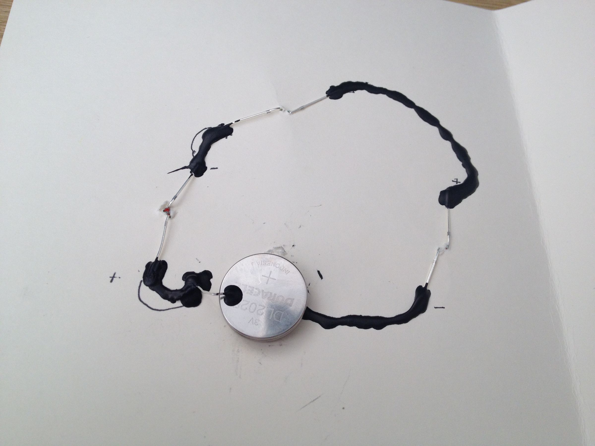Festive Electronic Greeting Cards Using Conductive Paint : 3 Steps ...