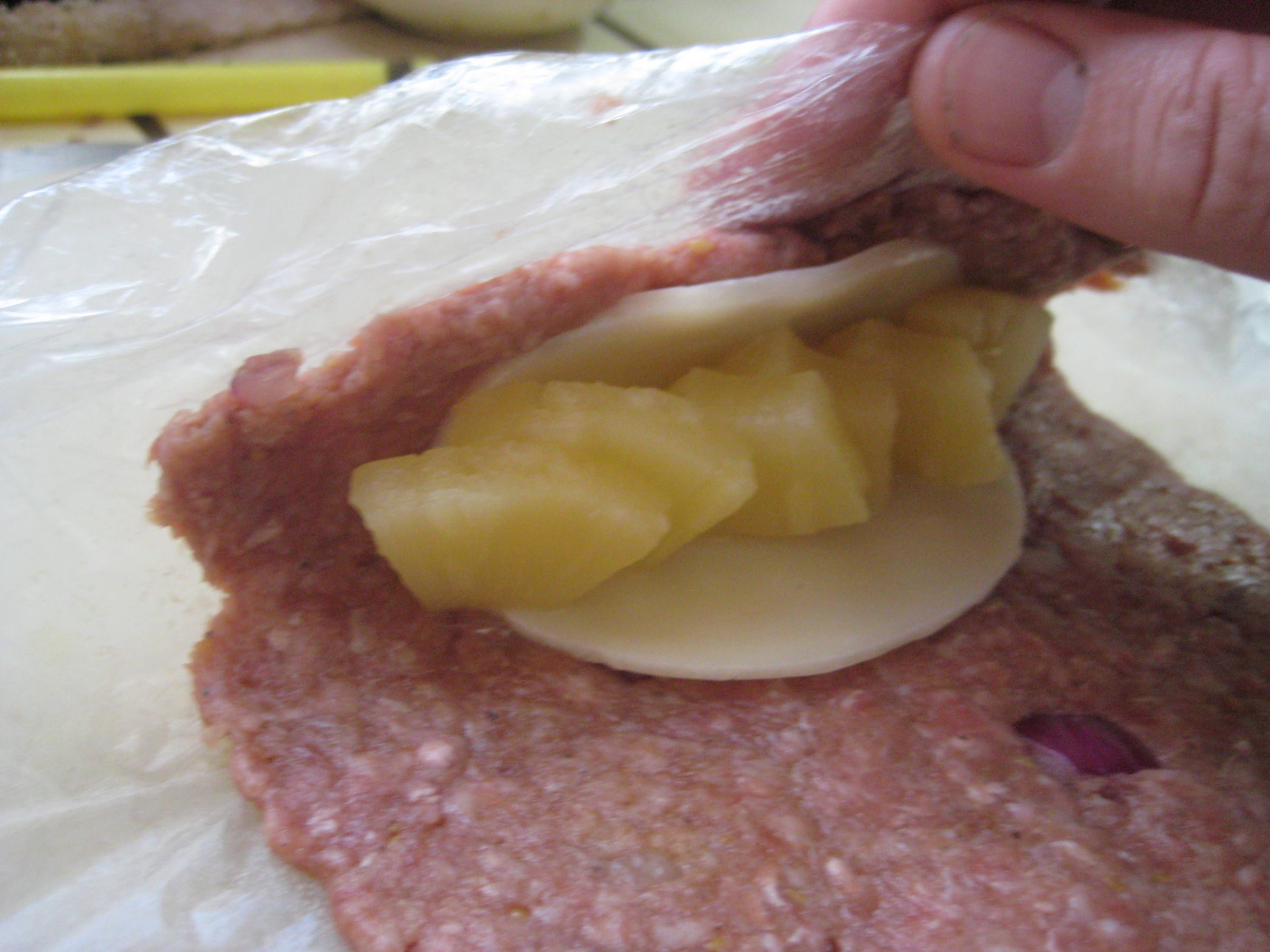 Hawaiian Style Stuffed Burger Dogs : 5 Steps (with Pictures ...