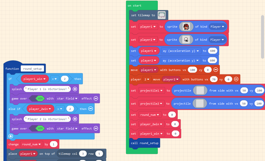 (Multiplayer)Fighting on GameGo With Makecode Arcade : 6 Steps ...