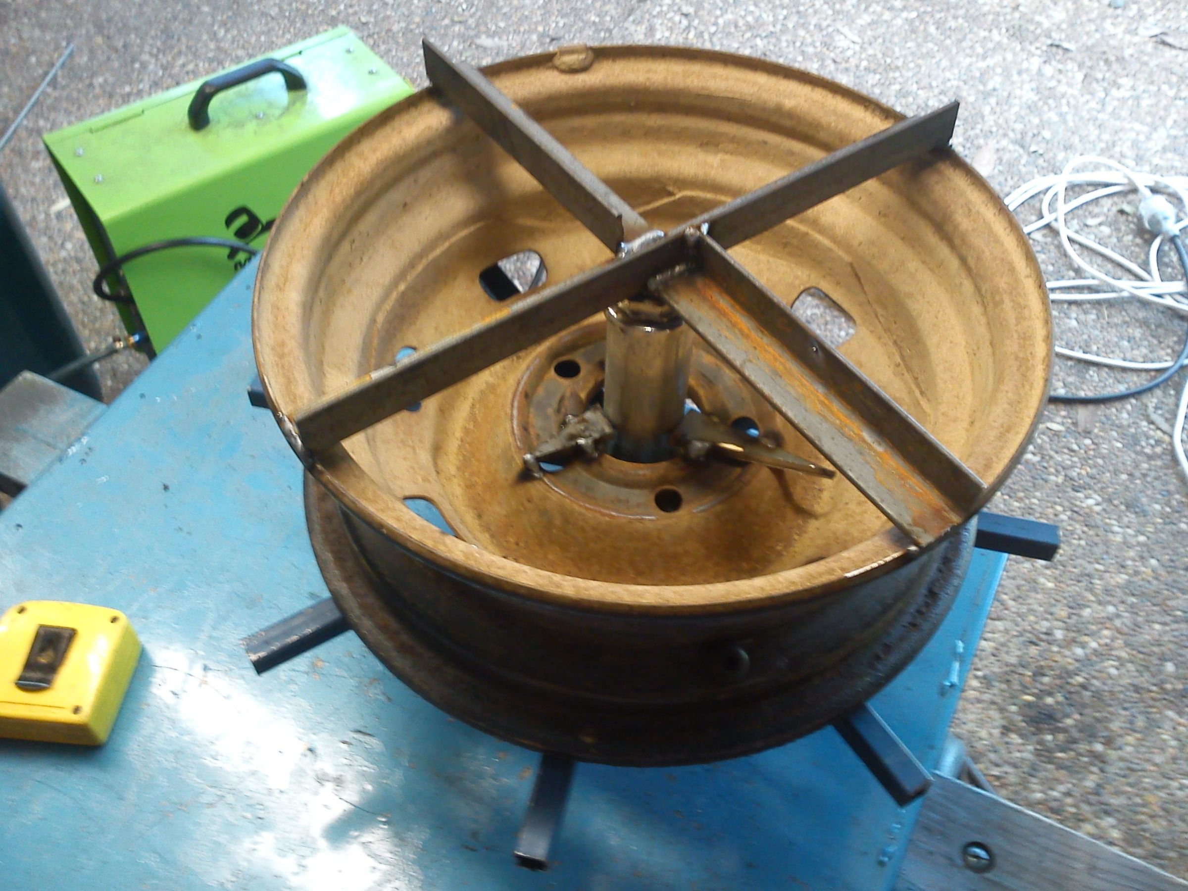 Making Wide Bike Wheel Hubs and Joining Them to Car Rims! : 6 Steps ...