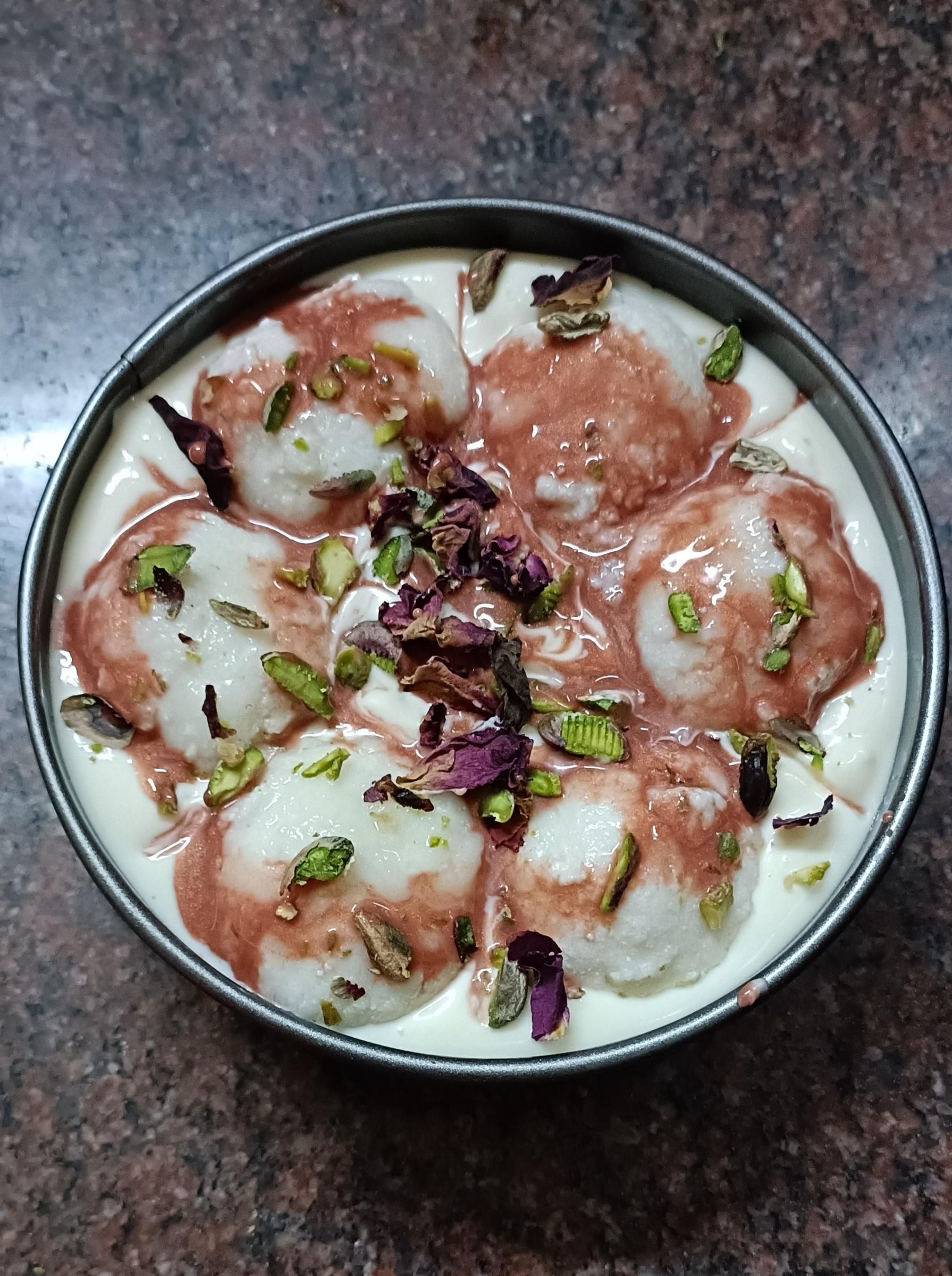 Baked Rosogolla Cheesecake (Eggless) : 6 Steps (with Pictures ...