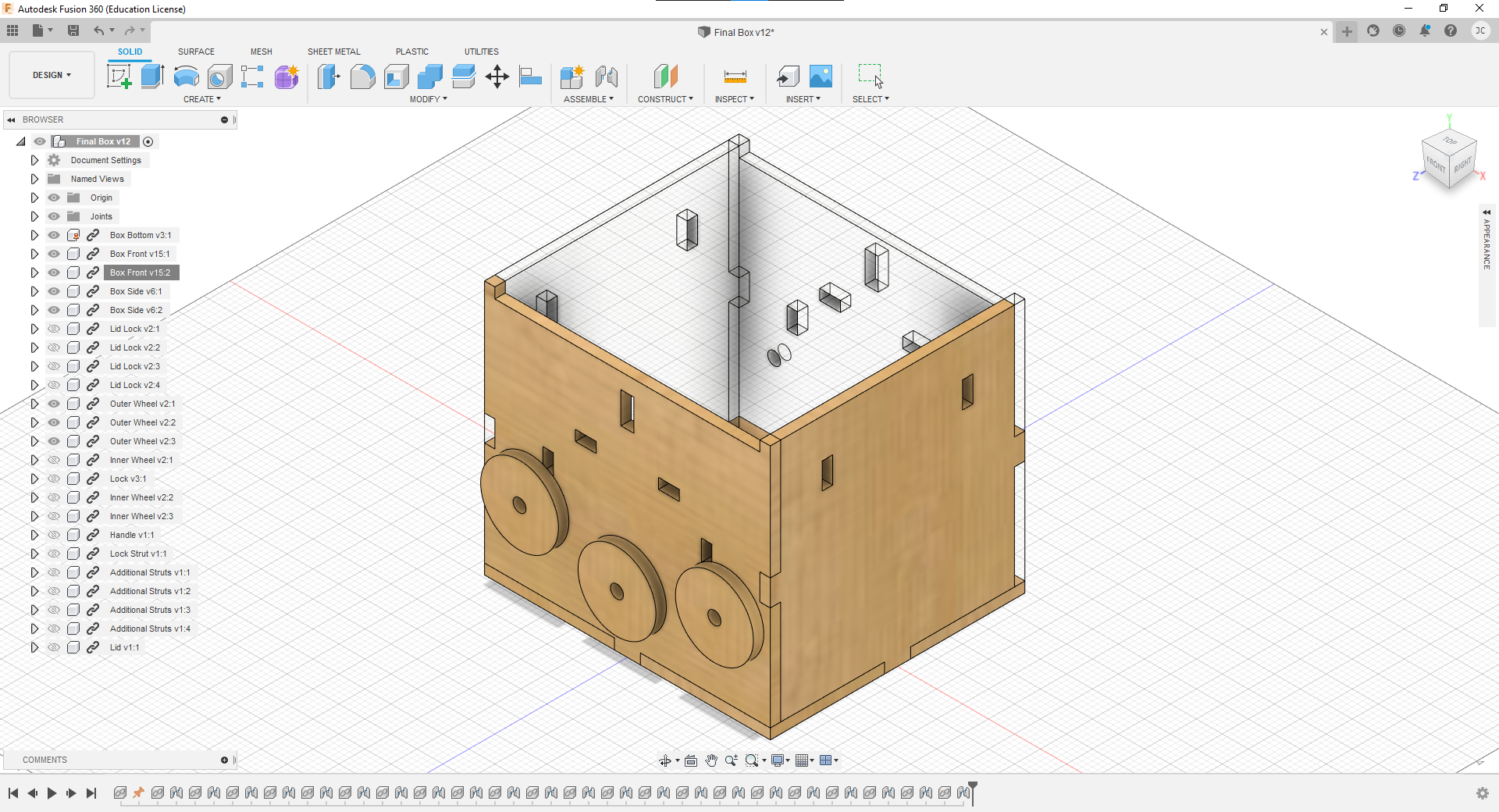 Learning Fusion 360 by Modeling a Puzzle Box for Laser Cutting : 6 ...
