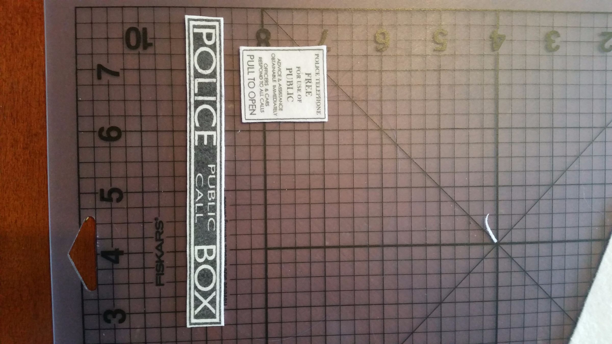 Police Public Call Box Sign Print Out