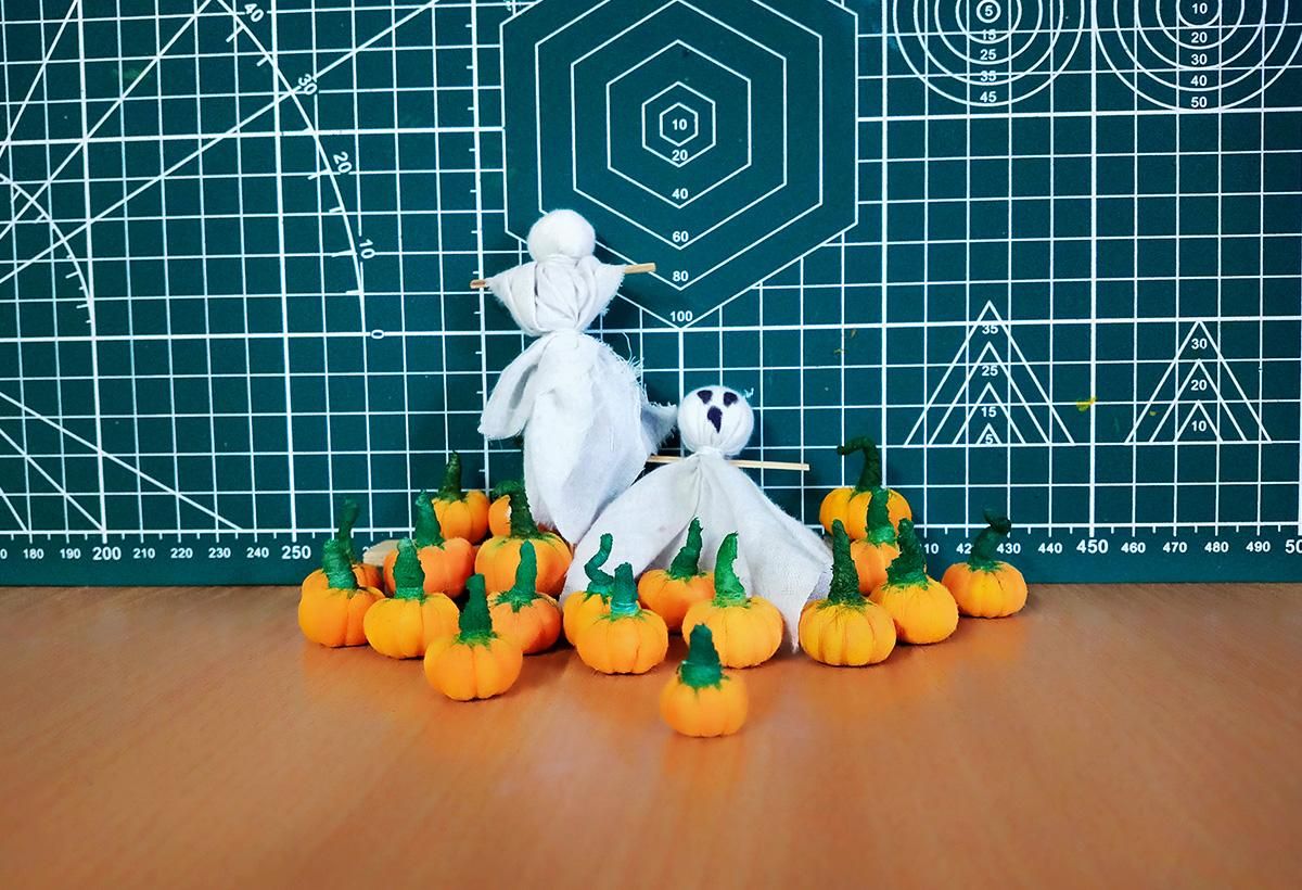 Mini Halloween Ghosts & Scarecrows : 6 Steps (with Pictures ...