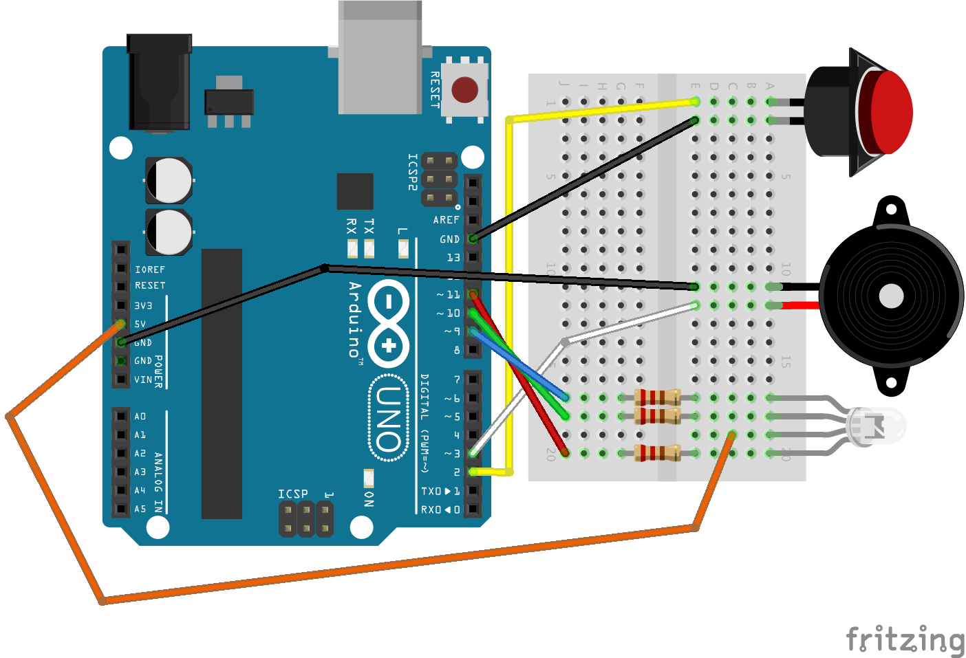 Arduino RGB LED & Piezo Music Sync : 6 Steps (with Pictures) - Instructables