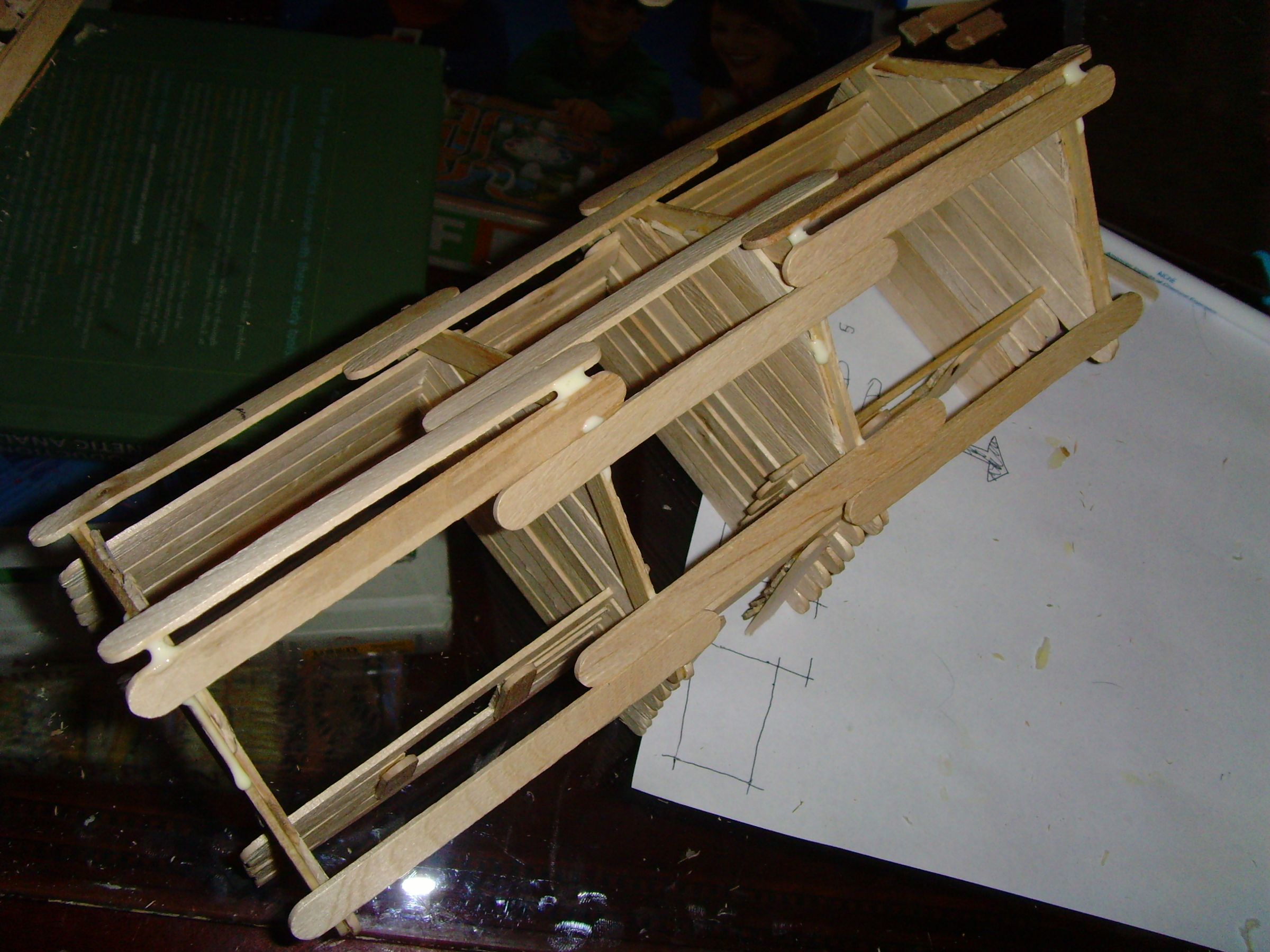 Craft Stick Log Cabin - Instructables