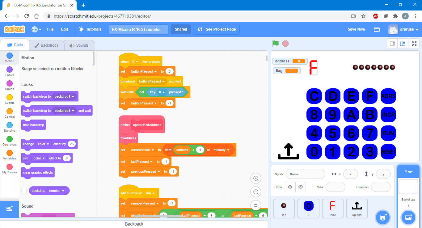 Radio Shack Microcomputer Trainer Emulator in Scratch : 11 Steps (with ...