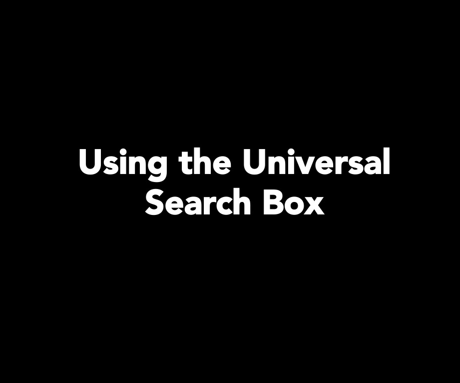 Using the Universal Search Box : 3 Steps - Instructables