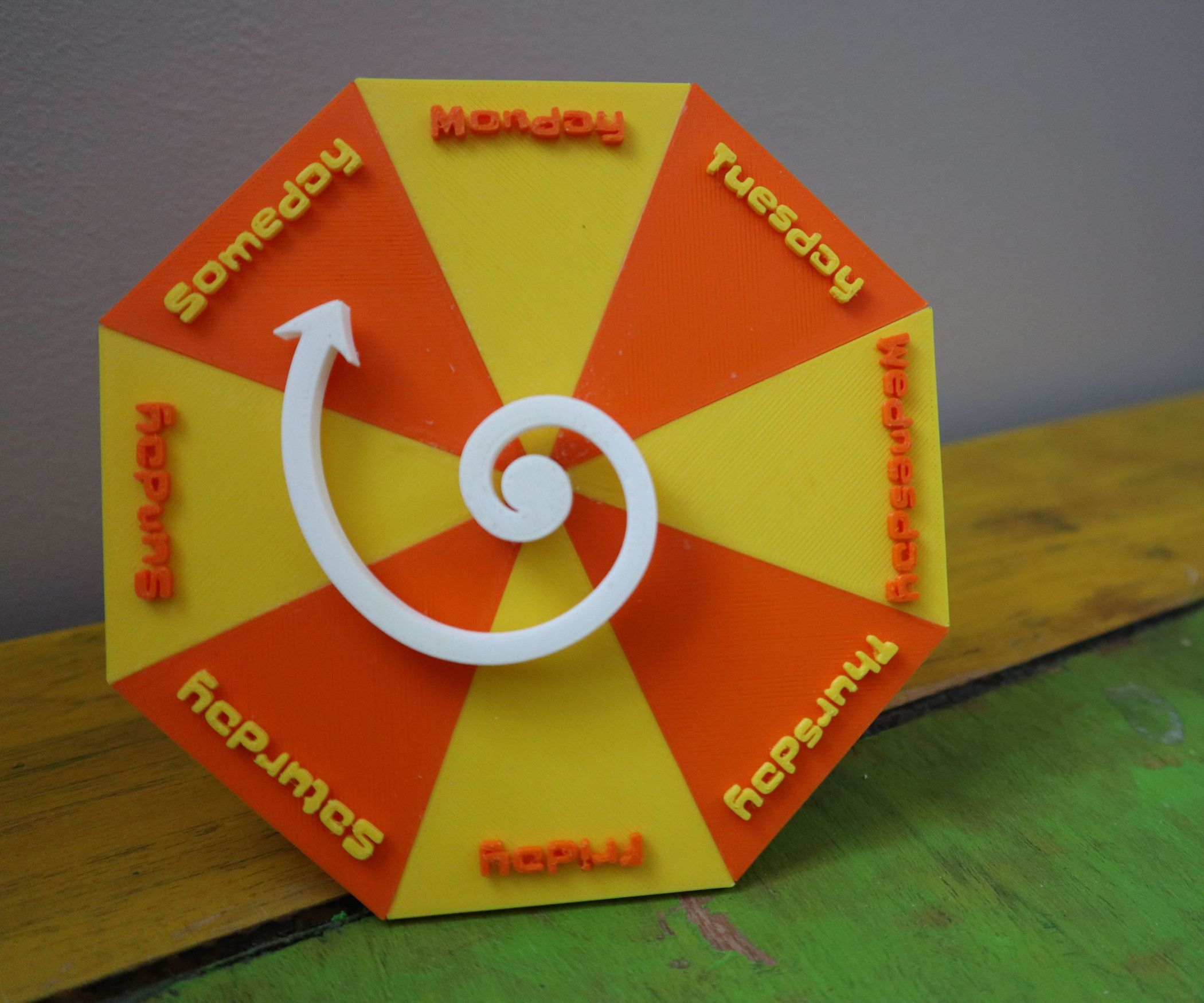 Delightfully Delirious Day Clock : 8 Steps (with Pictures) - Instructables