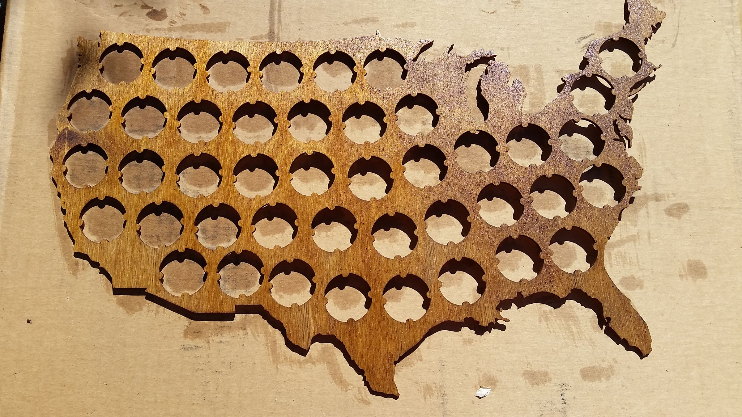 Beer Cap Map : 4 Steps (with Pictures) - Instructables