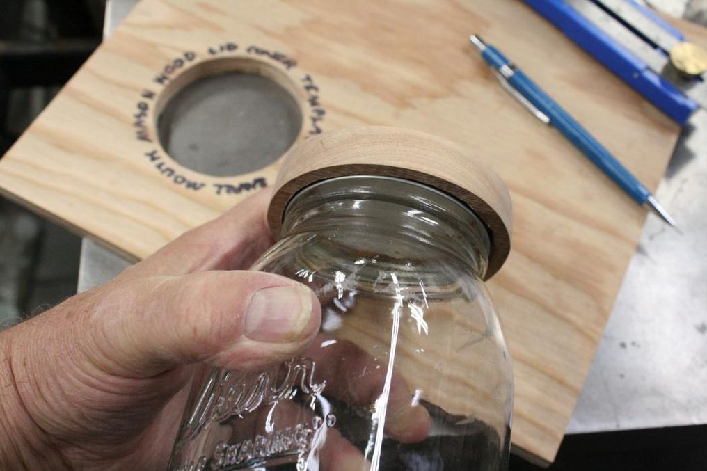 WOOD JAR LID COVERS [to Fit Over the Actual Lid] : 4 Steps (with ...