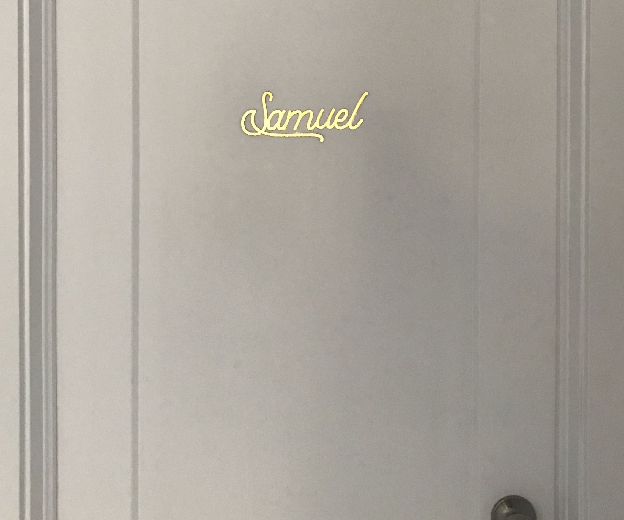 Recycled Paperboard Personalized Door Name : 5 Steps - Instructables