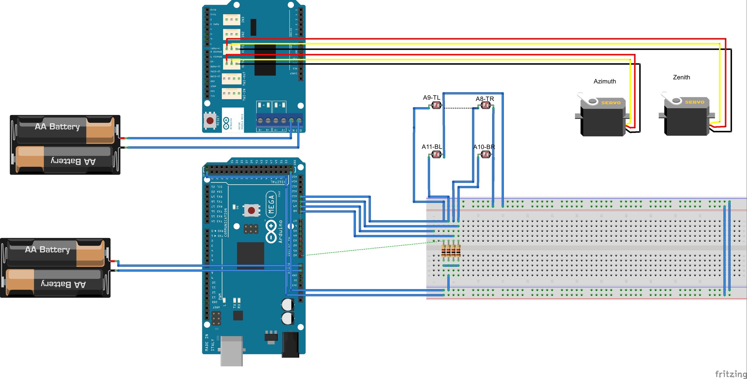 Arduino-controlled Dual Axis Solar Tracker : 9 Steps (with Pictures ...