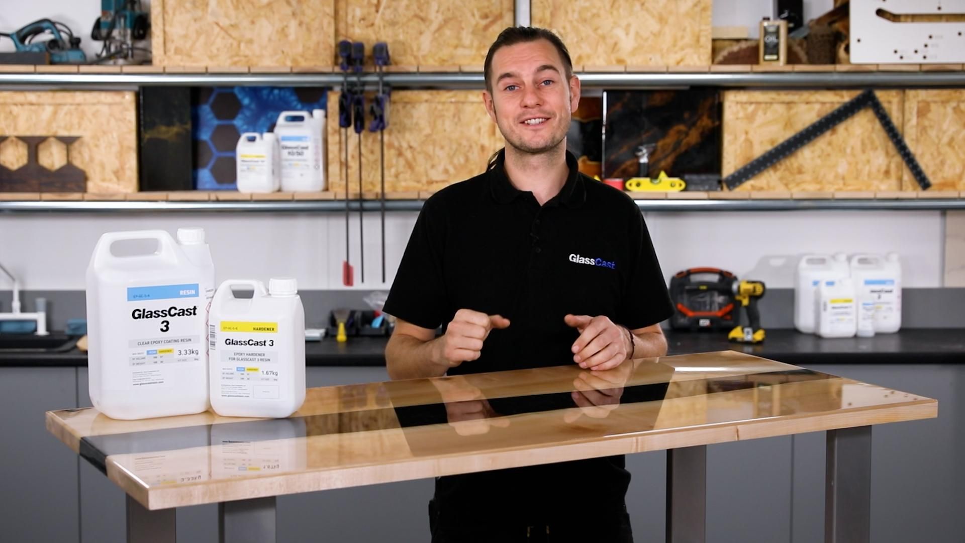 How to Resin Flood Coat a High Gloss Epoxy Coating Onto Wood and Other ...