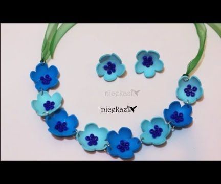 Blue Flower Necklace and Earrings:DIY - Instructables