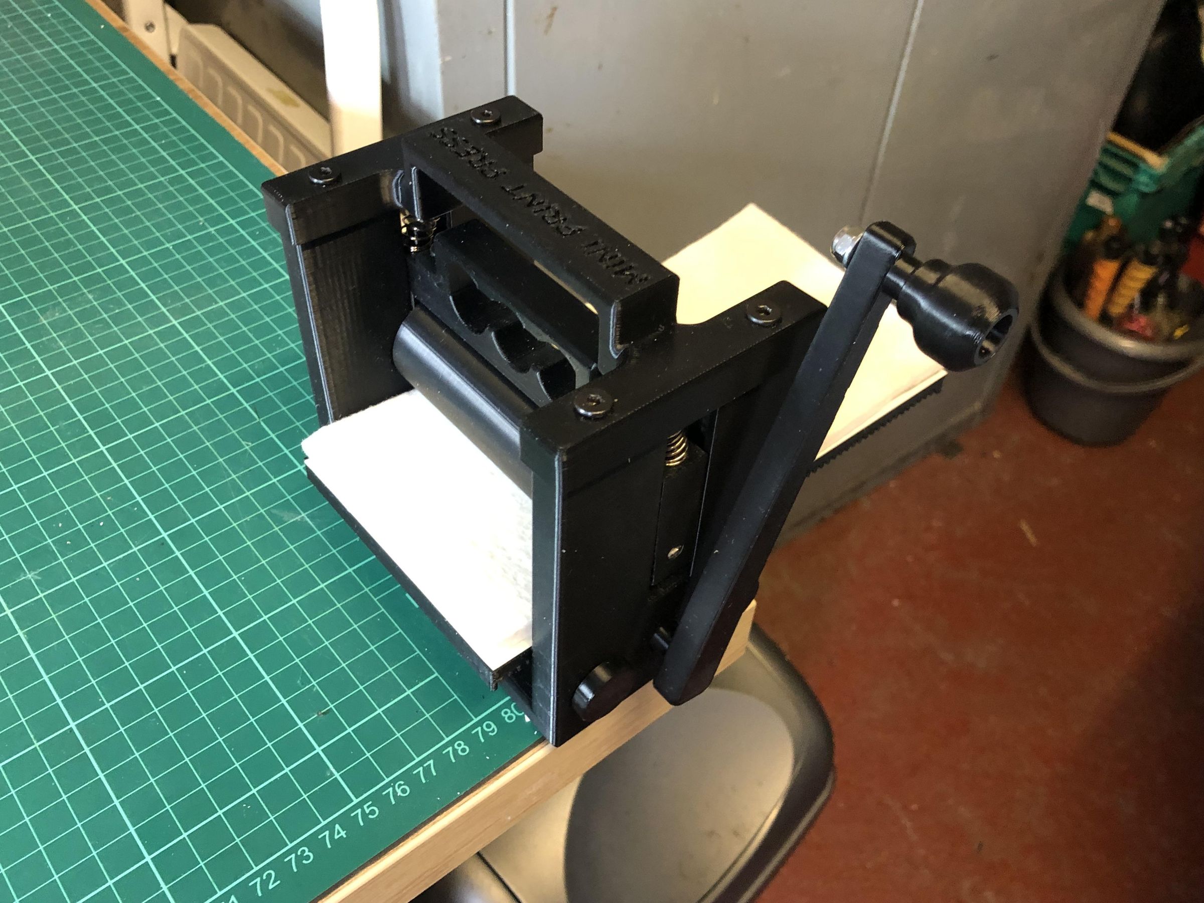 Spring Loaded Mini Relief Print Press. : 8 Steps (with Pictures ...