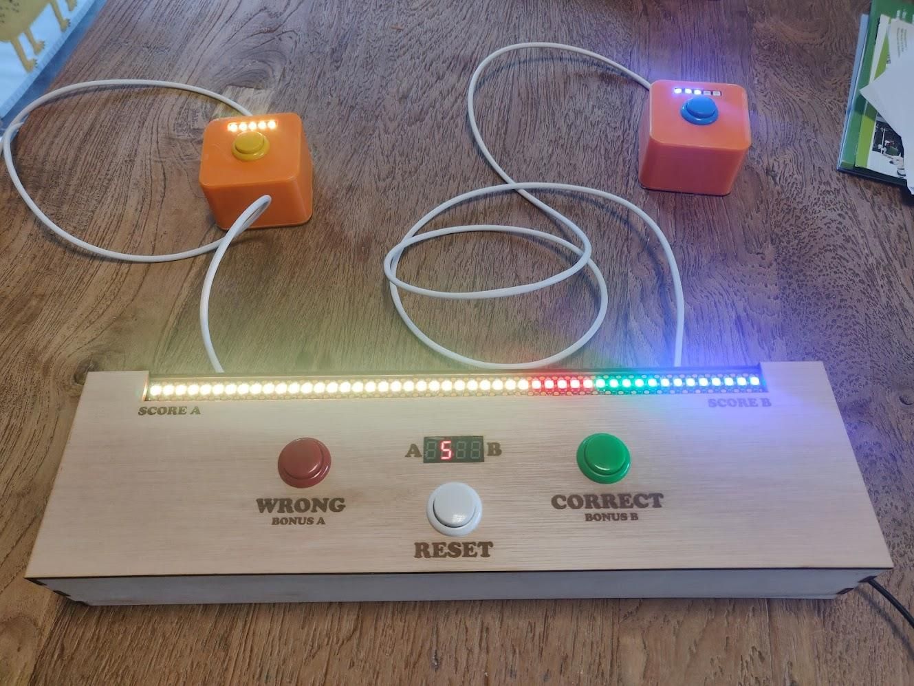 Arduino Quiz Game With Led Strip for Score and Two Buttons : 8 Steps ...
